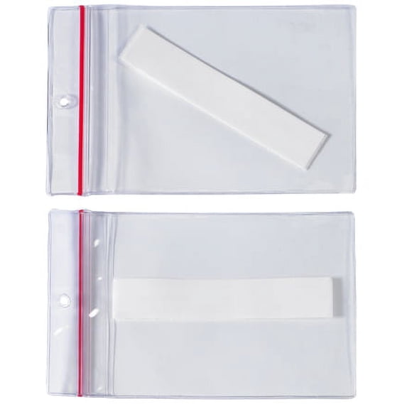 SUPERSCAN Press-On Vinyl Envelopes Reclosable 4" x 6" Clear 25/Case ...