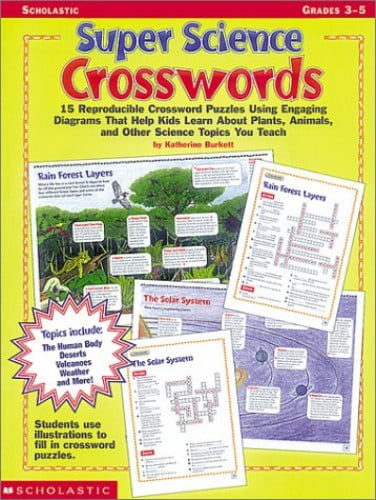 Pre-Owned Super Science Crosswords: 15 Reproducible Crossword Puzzles ...