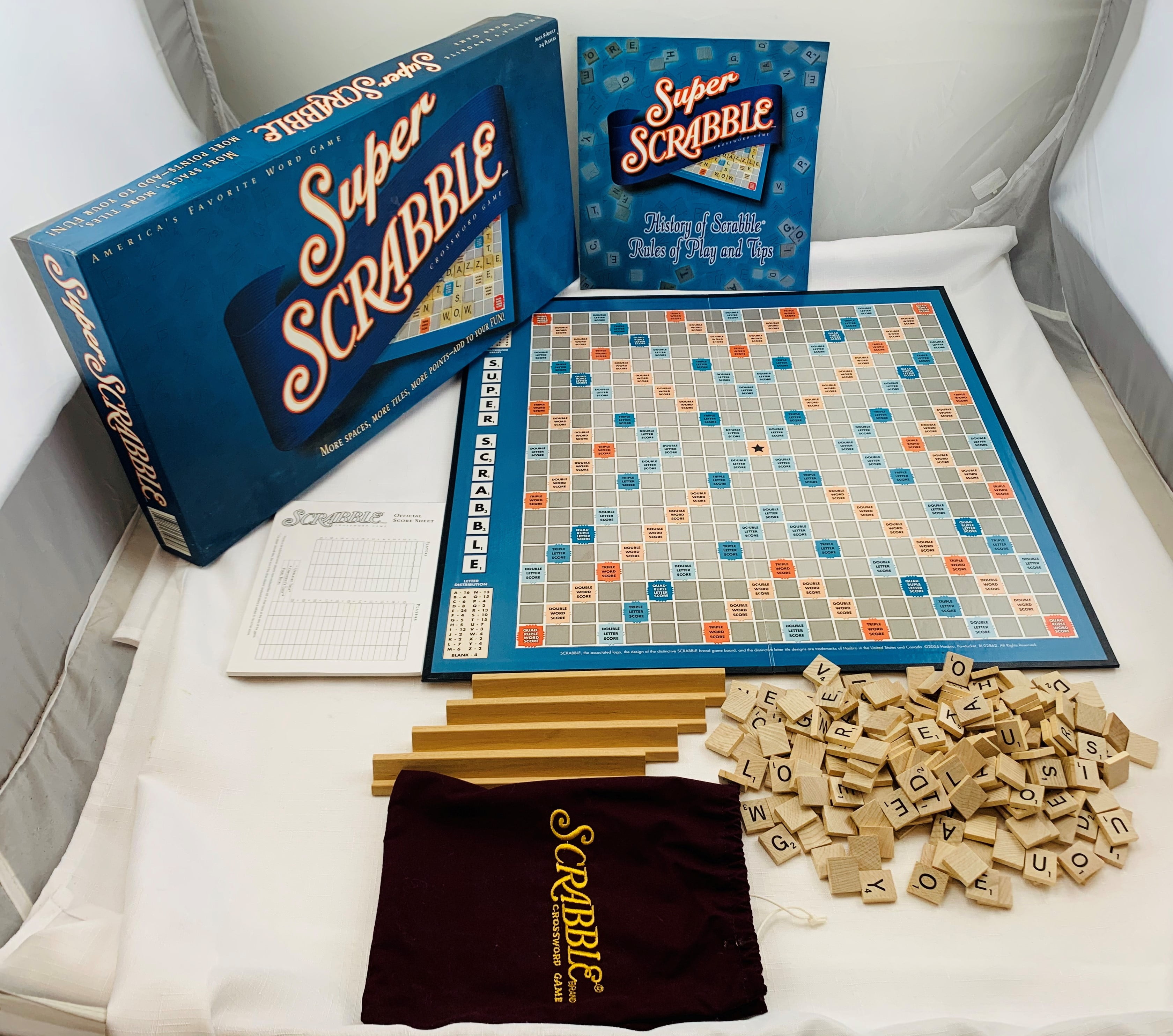Deluxe Super Scrabble Game with 21x21 Board and 200 Tiles - Walmart.com
