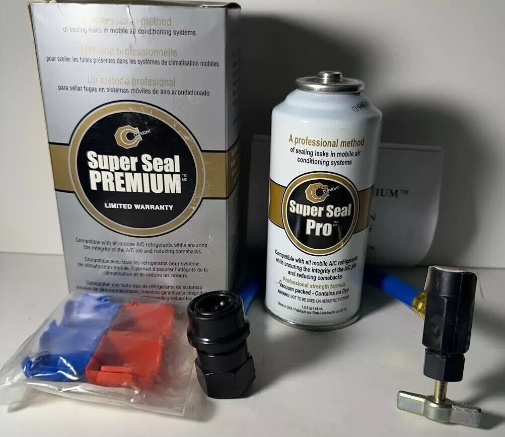 Super Seal Premium A/C Automotive System Leak Sealer Repair KIT ...