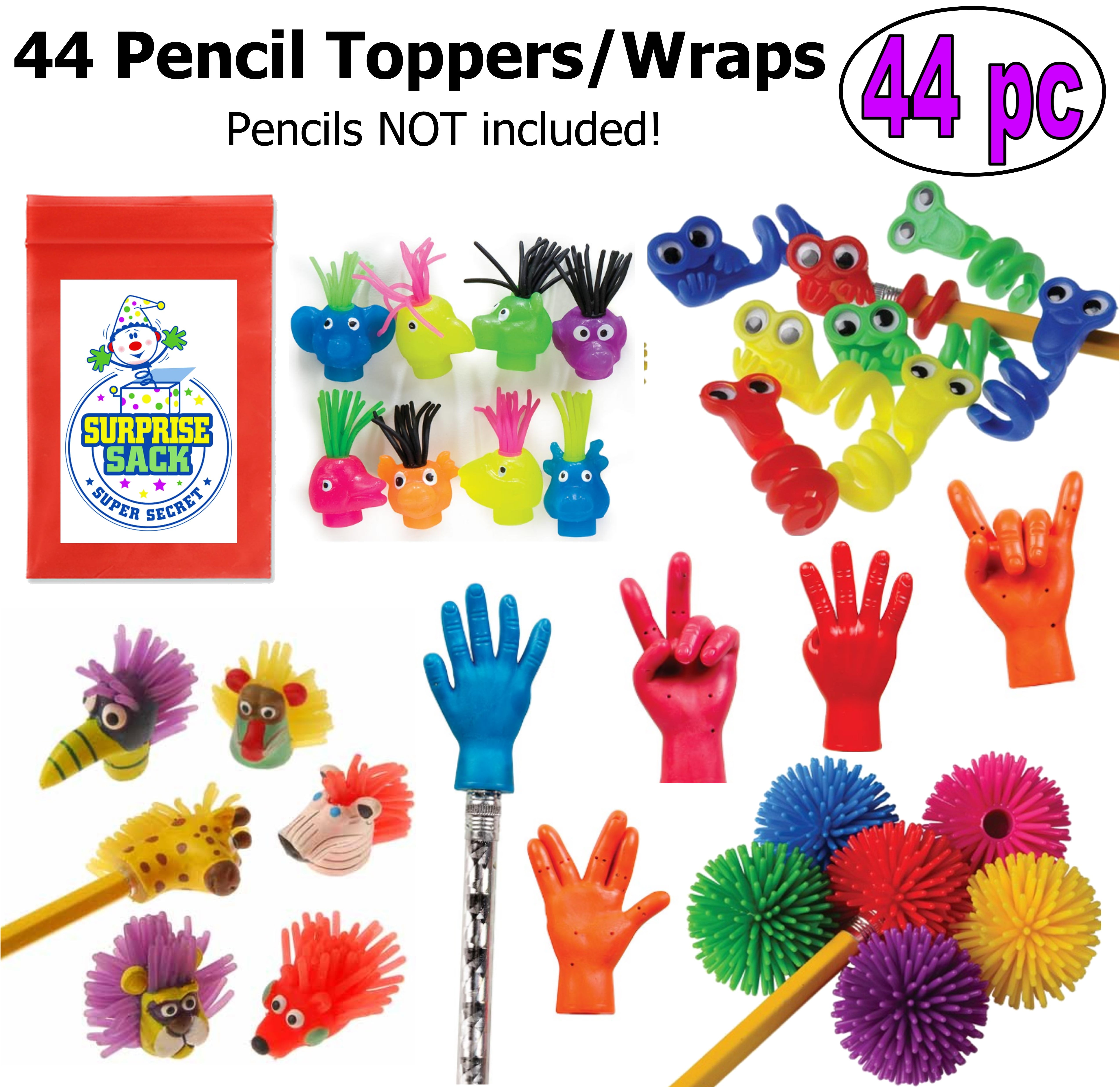 Super Secret Surprise Sack 44 Fabulous Fun Pencil Topper Fidgets With 1 ...
