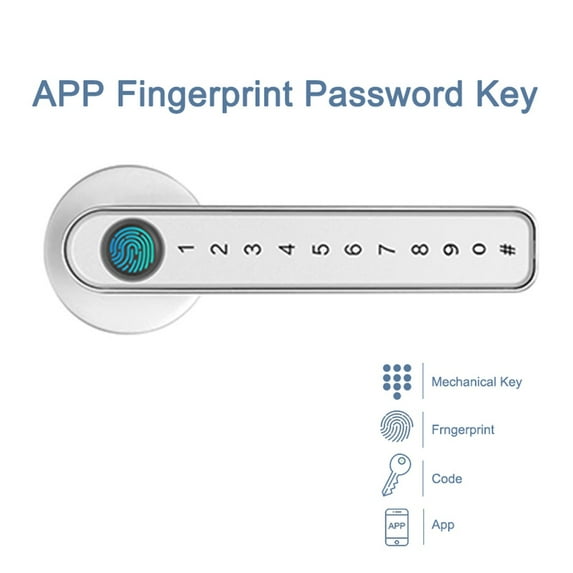 Super Security Fingerprint Door Lock Smart Keyless Entry Biometric ...