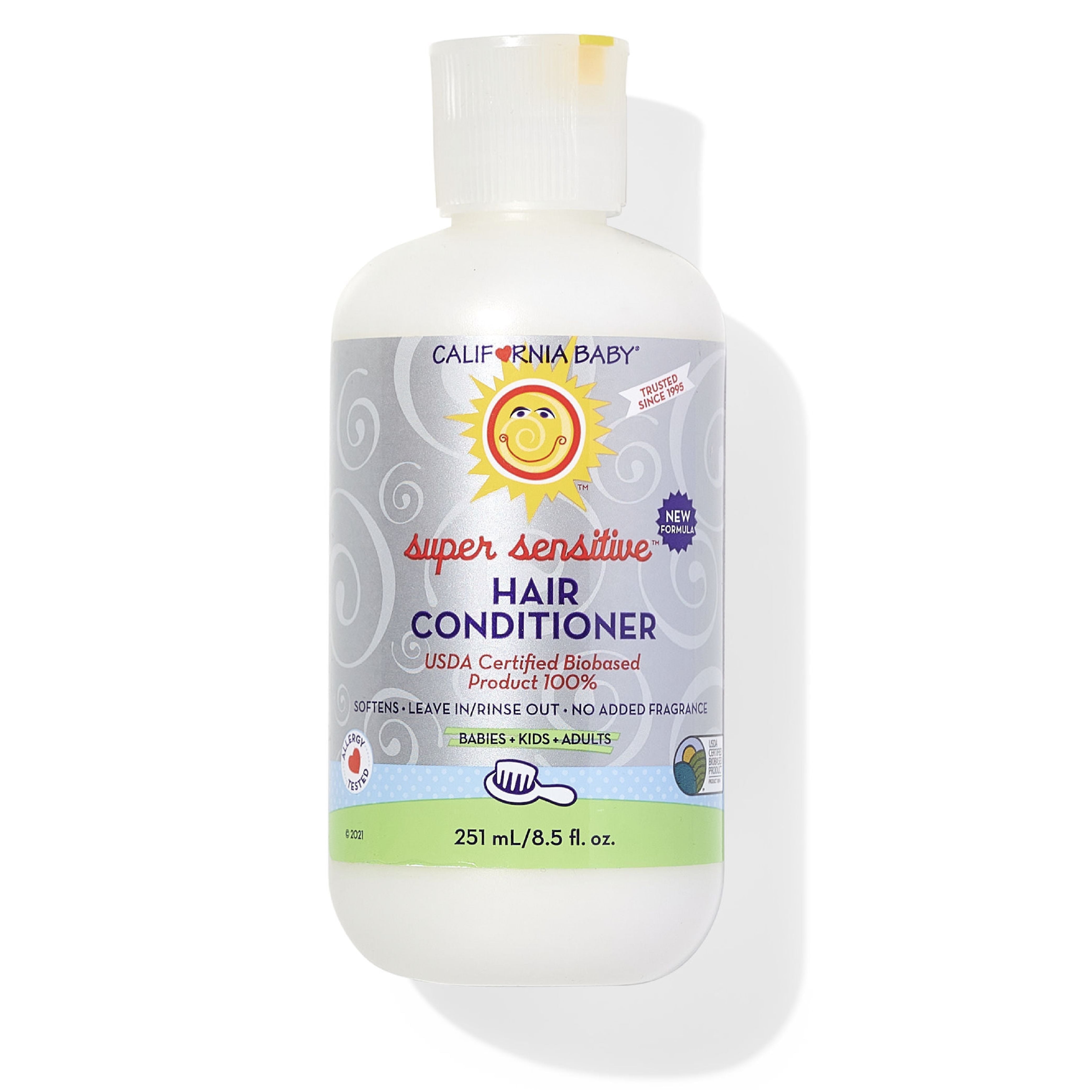 California Baby Super Sensitive Hair Conditioner | 100% Plant-Based ...