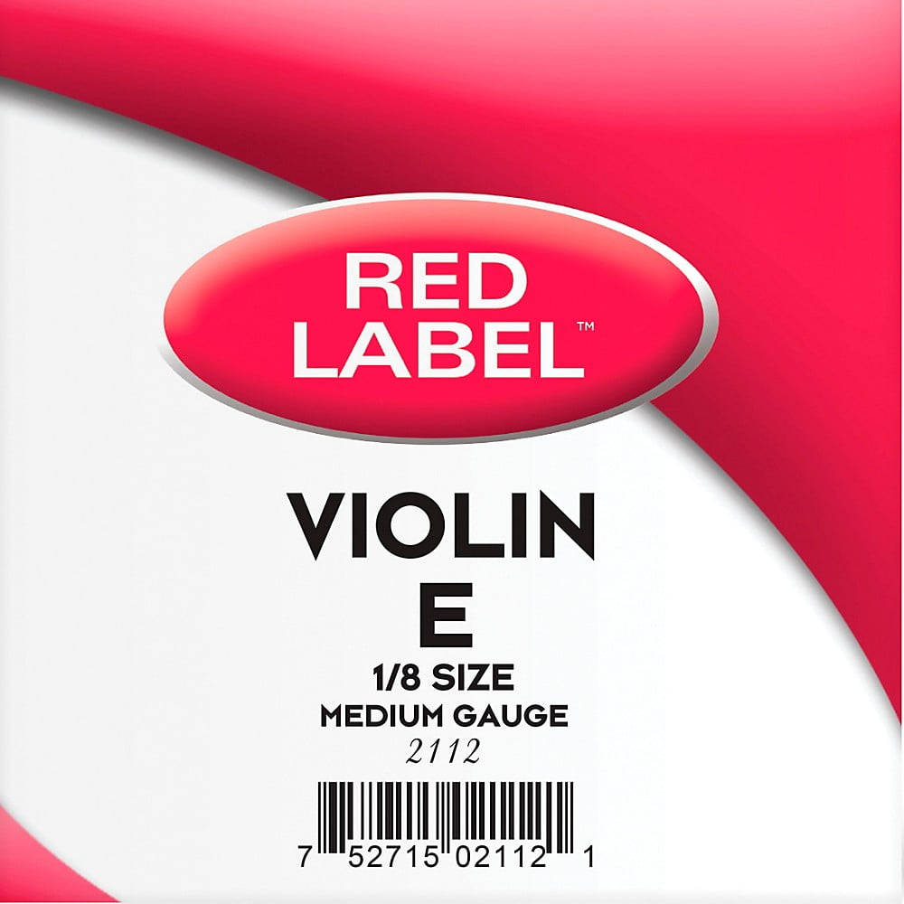 Super Sensitive Red Label Series Violin E String 1/8 Size, Medium ...