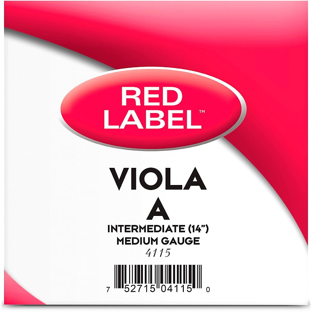 Super Sensitive Red Label Series Viola A String 14 in., Medium ...