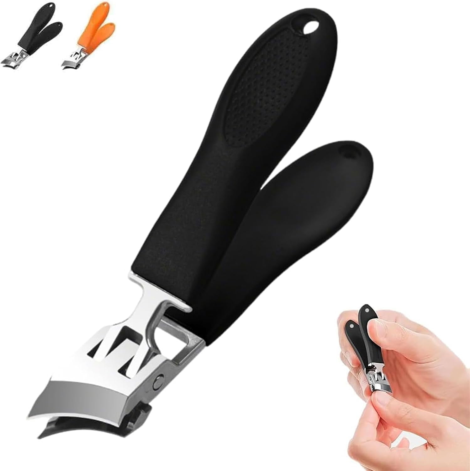 Super Sharp Oblique Nail Clippers, Wide Jaw Opening Anti-Splash Slanted ...