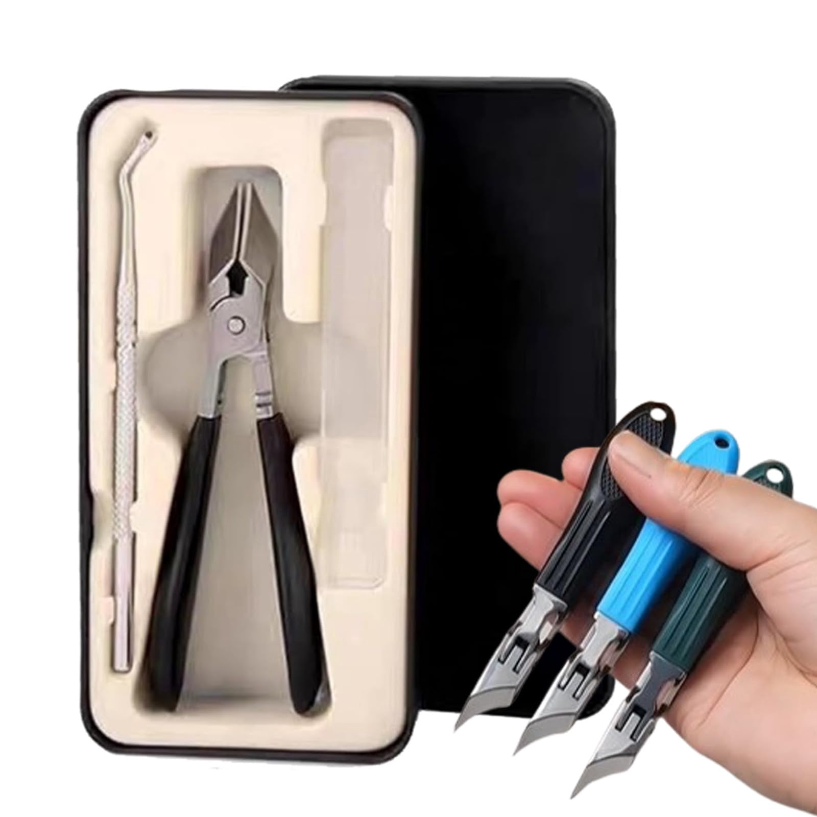 Super Sharp Oblique Nail Clippers, Wide Jaw Opening Anti-Splash Slanted ...