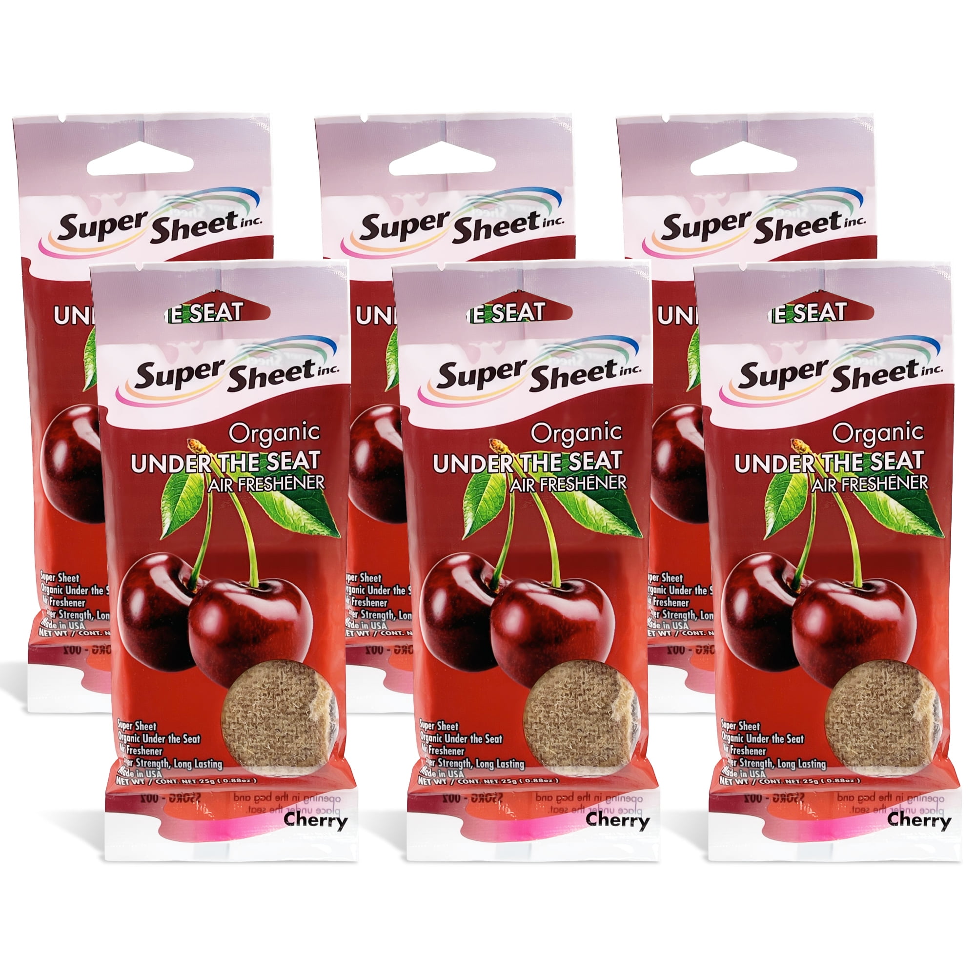 Super Sheet, Organic Under the Seat Car Air Freshener, Long Lasting ...