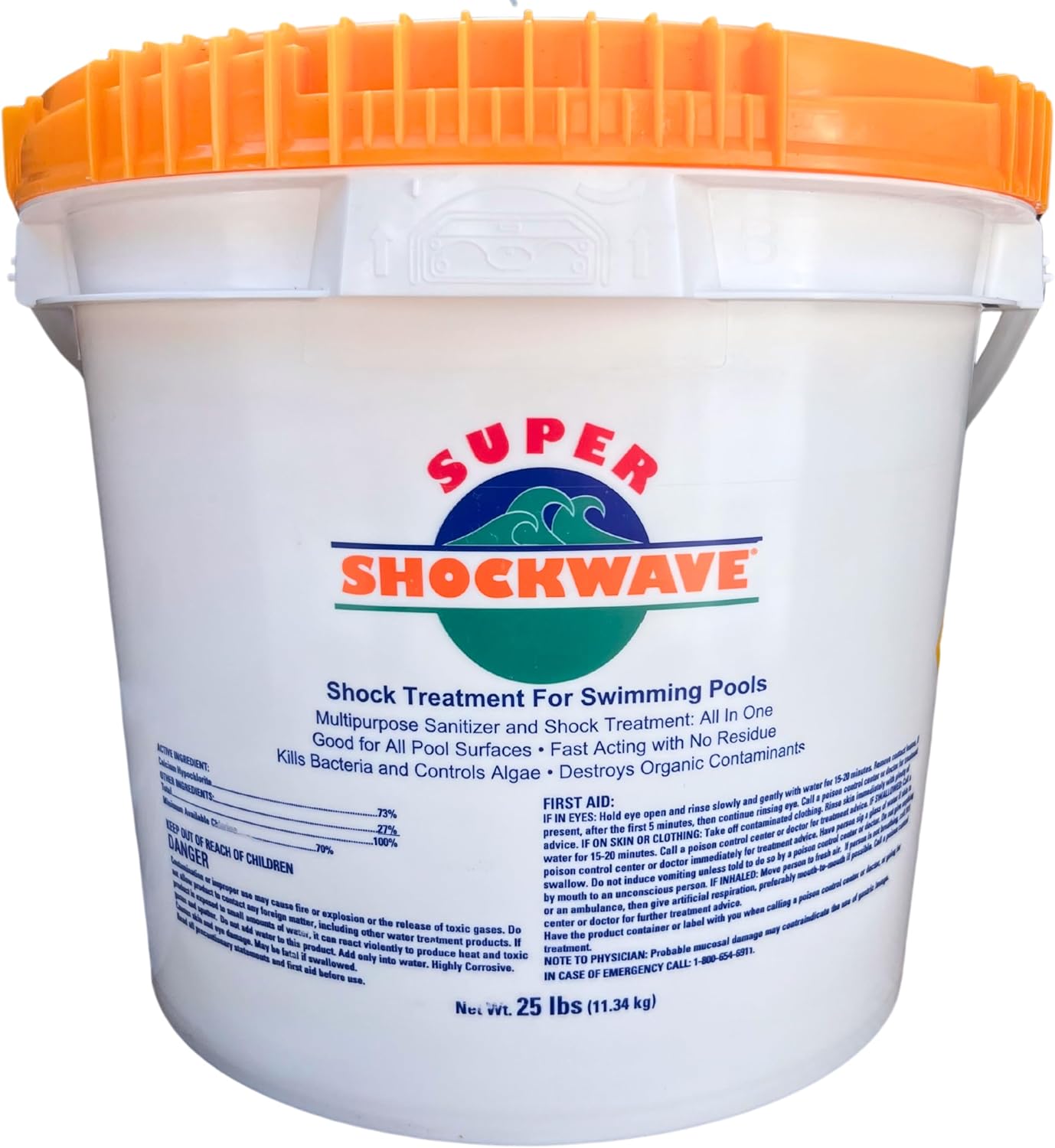Super Shockwave Pool Shock – 73% Cal-Hypo Granular Sanitizer for ...