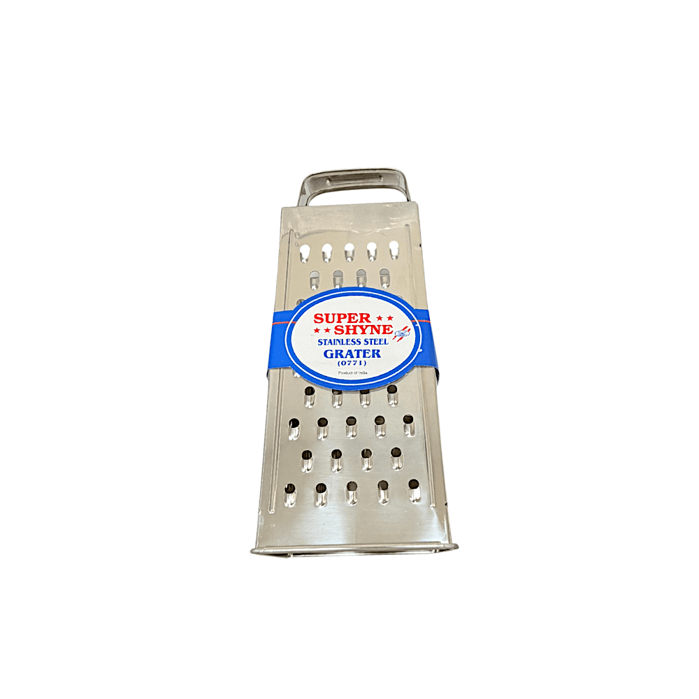 Super Shyne Stainless Steel 4-Sided Box Grater with Handle, Model 0771 ...