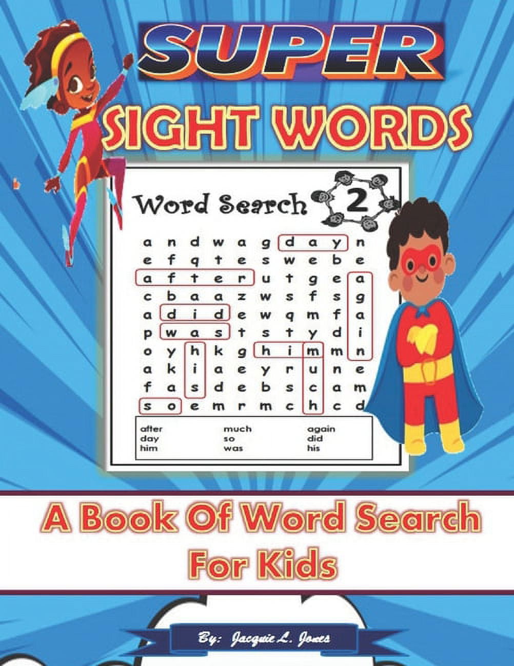 Super Sight Words: A Book of Word Search for Kids: A Sight Word ...