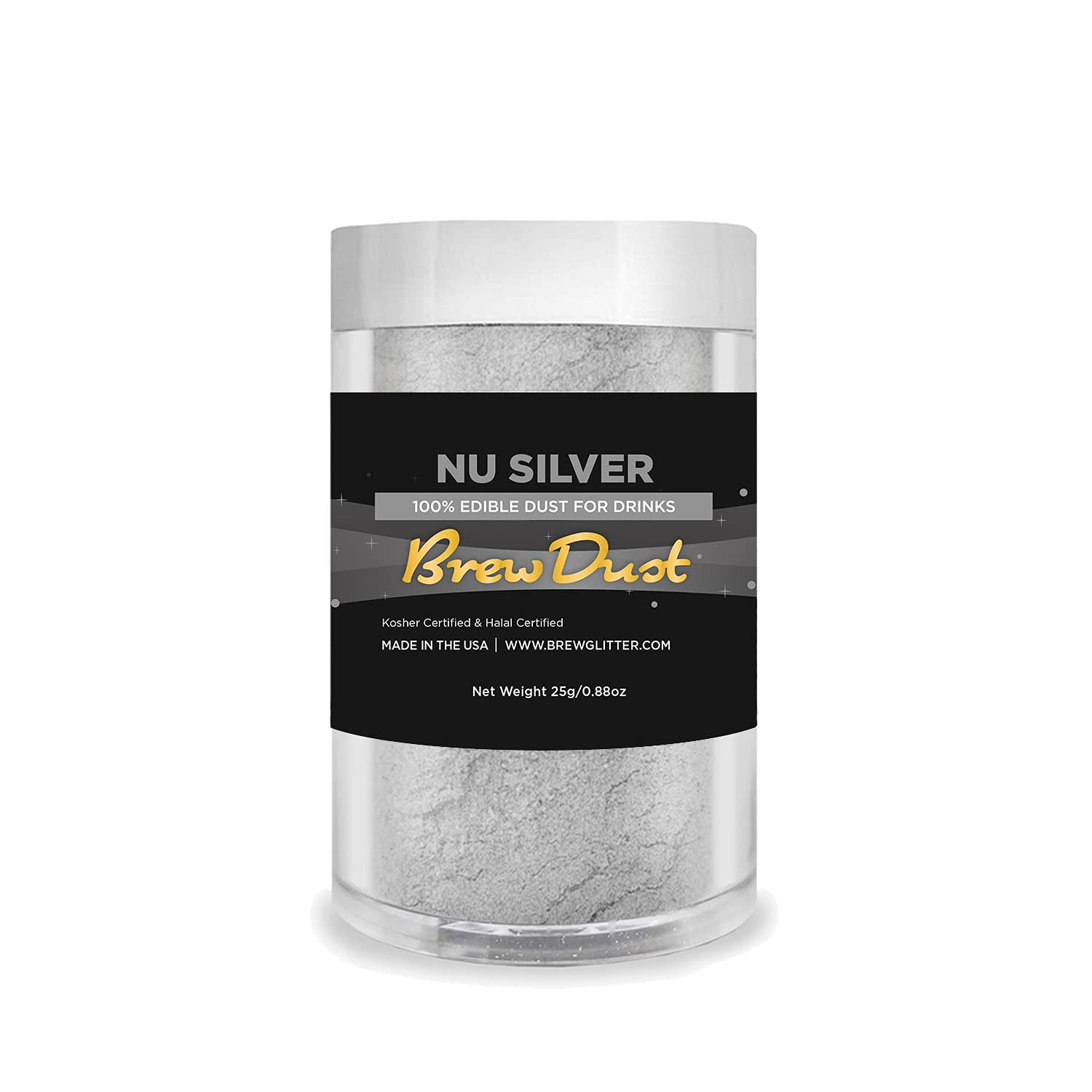 Super Silver Brew Dust (25g 1x Jar) | Edible Glitter Dust for any ...