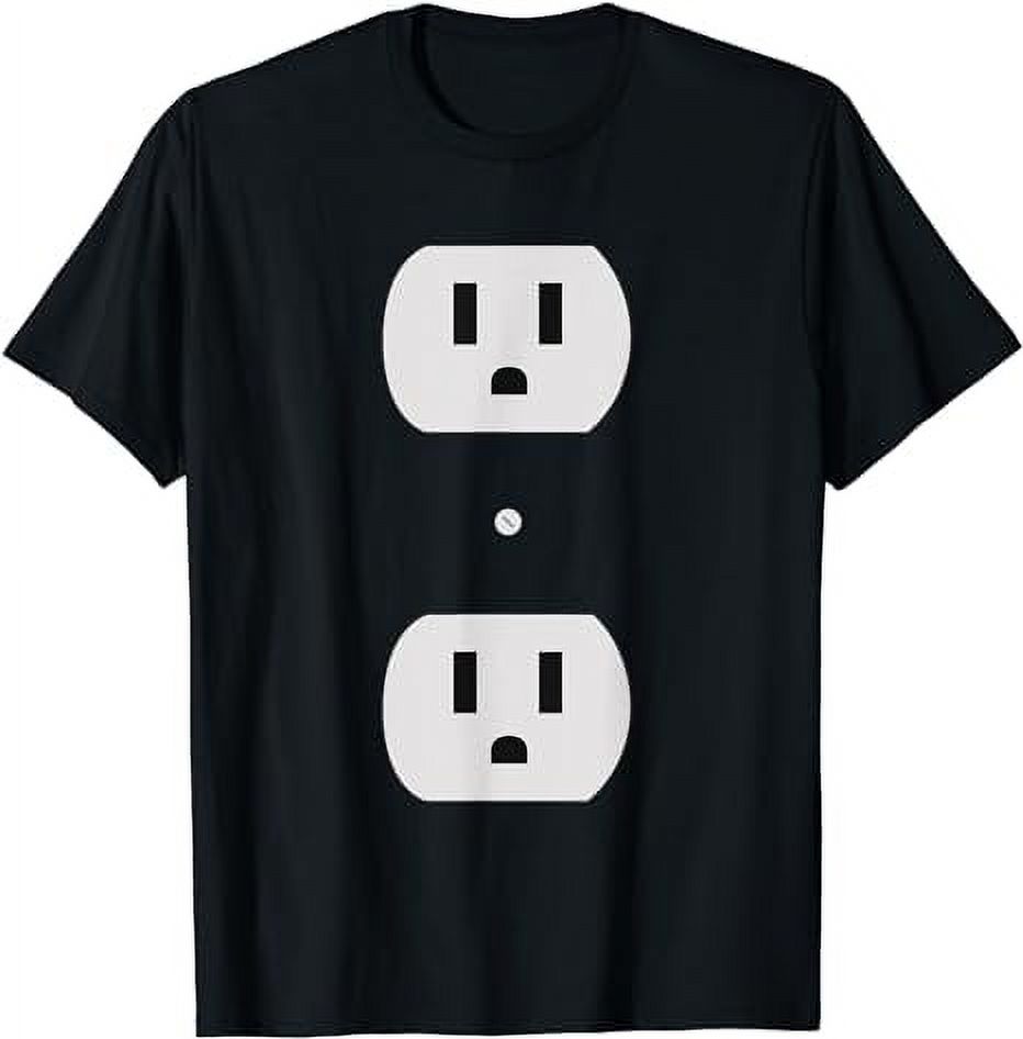 Super Simple Easy Halloween Costume - Electrical Outlet Plug T-Shirt ...