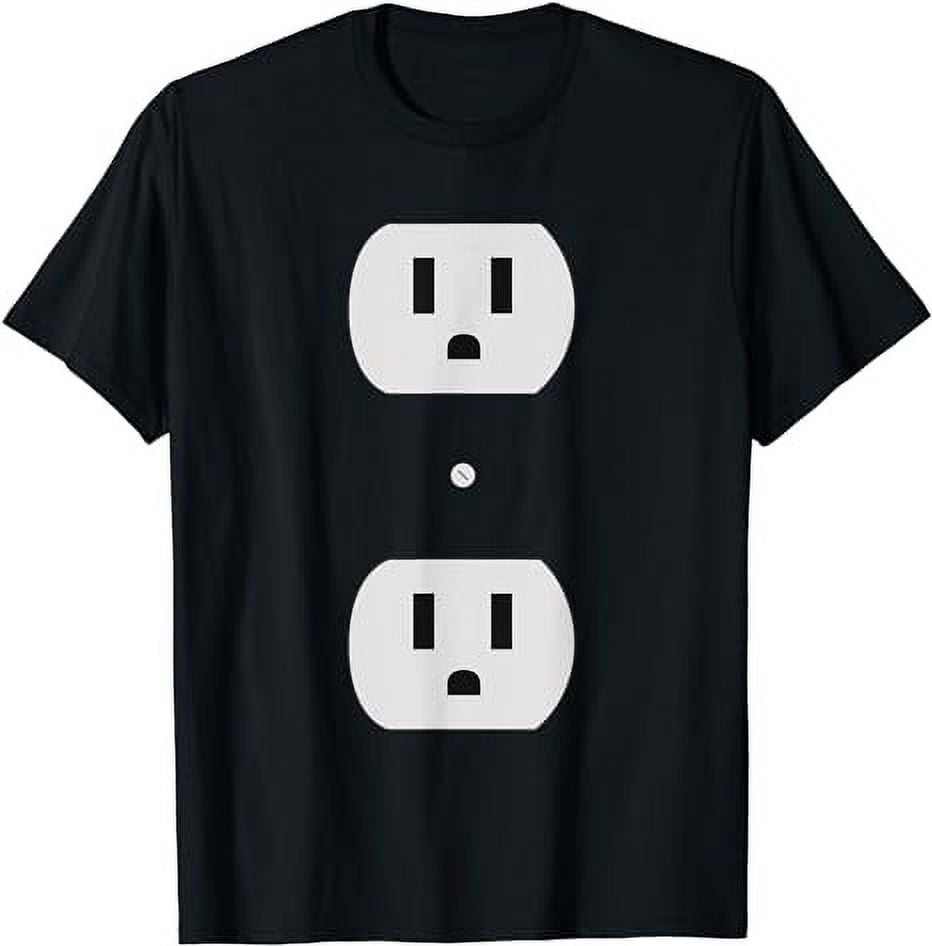 Super Simple Easy Halloween Costume - Electrical Outlet Plug T-Shirt ...