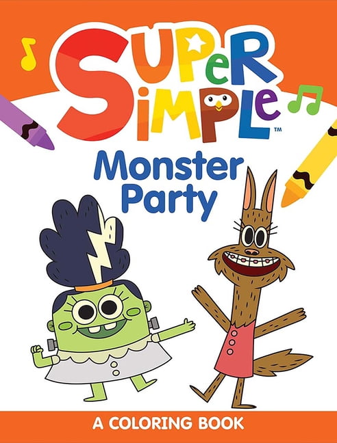 Super Simple Kids Coloring Books Super Simple Monster Party Coloring ...