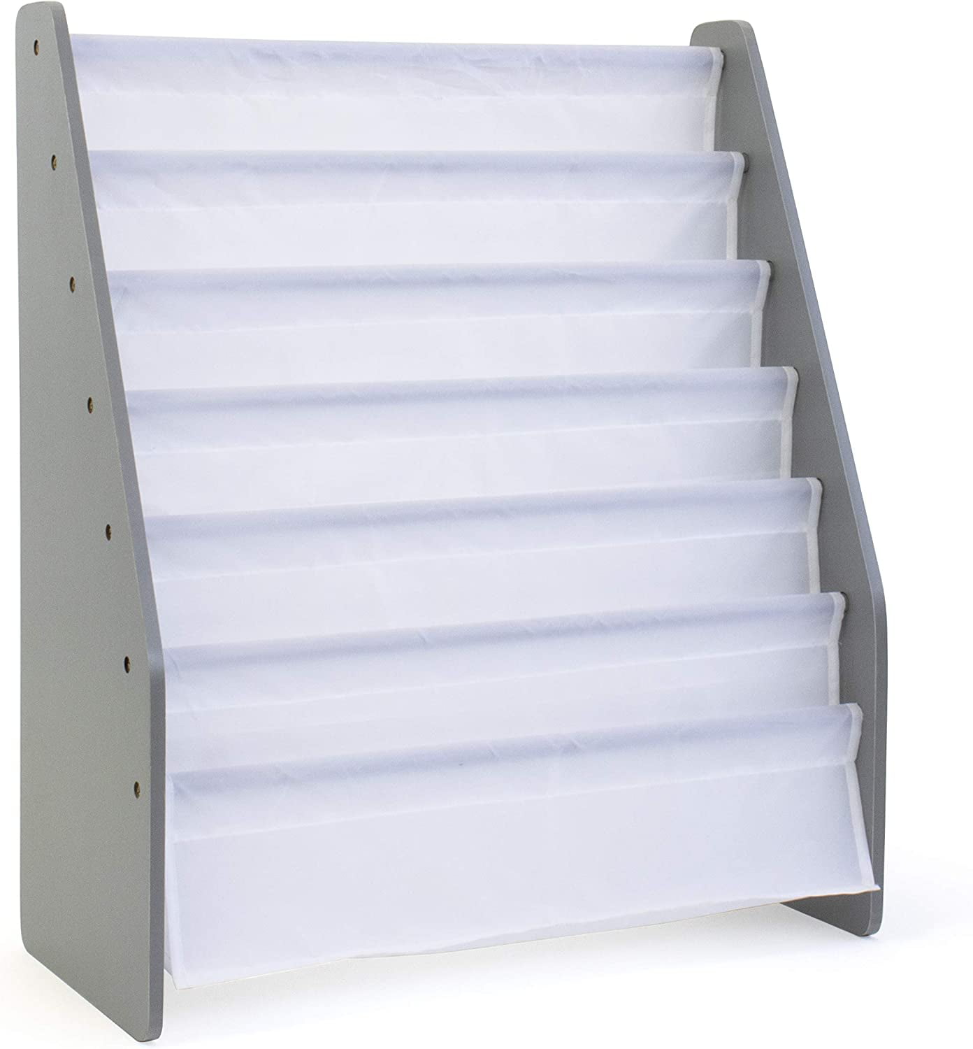 Super Sized Bookshelf 6 Tier Book Rack Organizer, Grey/White - Walmart.com