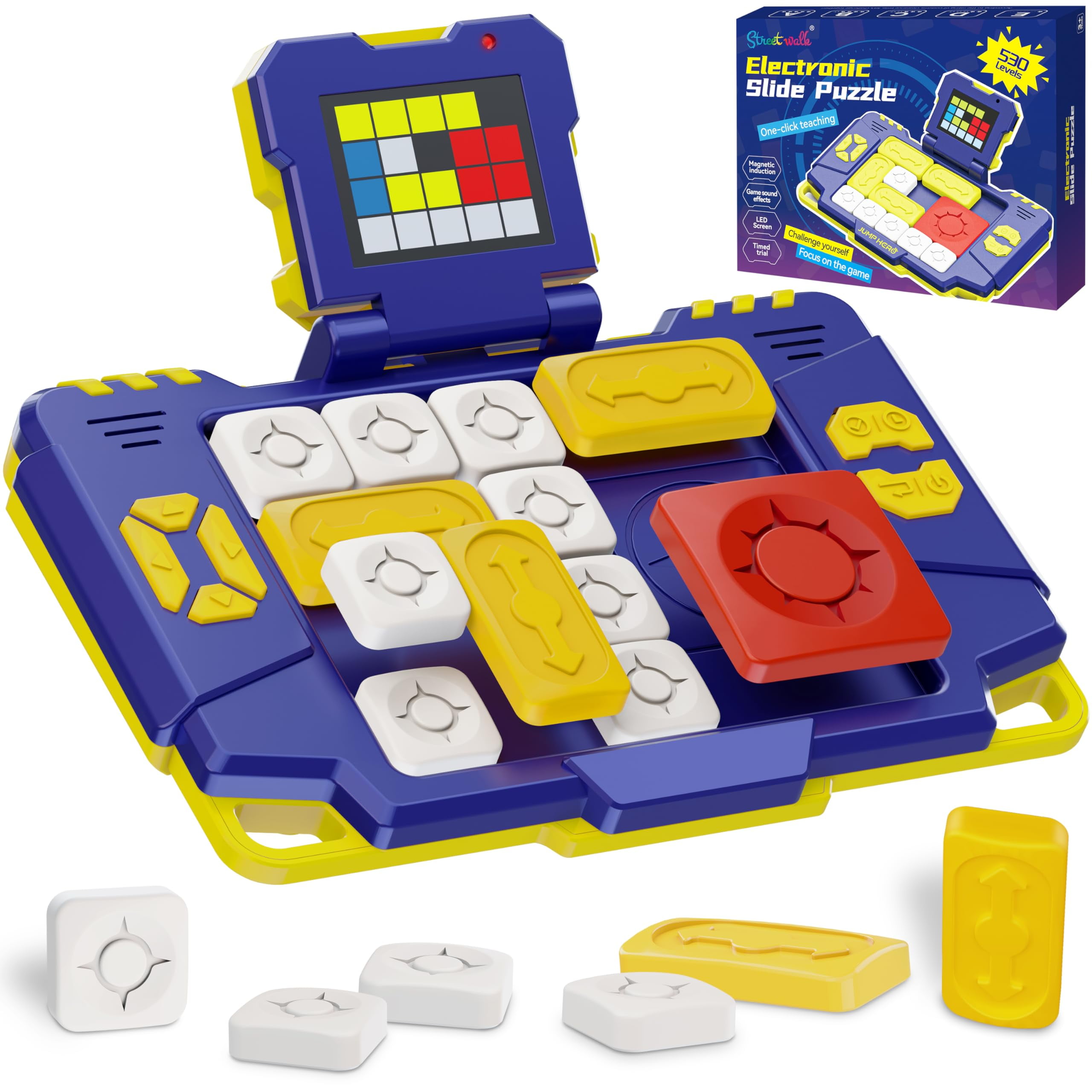 Super Slide Games Sliding AIF4 Block Puzzle, 2-in-1 Travel Toys ...