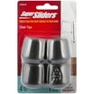 Super Sliders 1" Round Rubber Tip Chair Leg Caps Floor Protection Pad ...