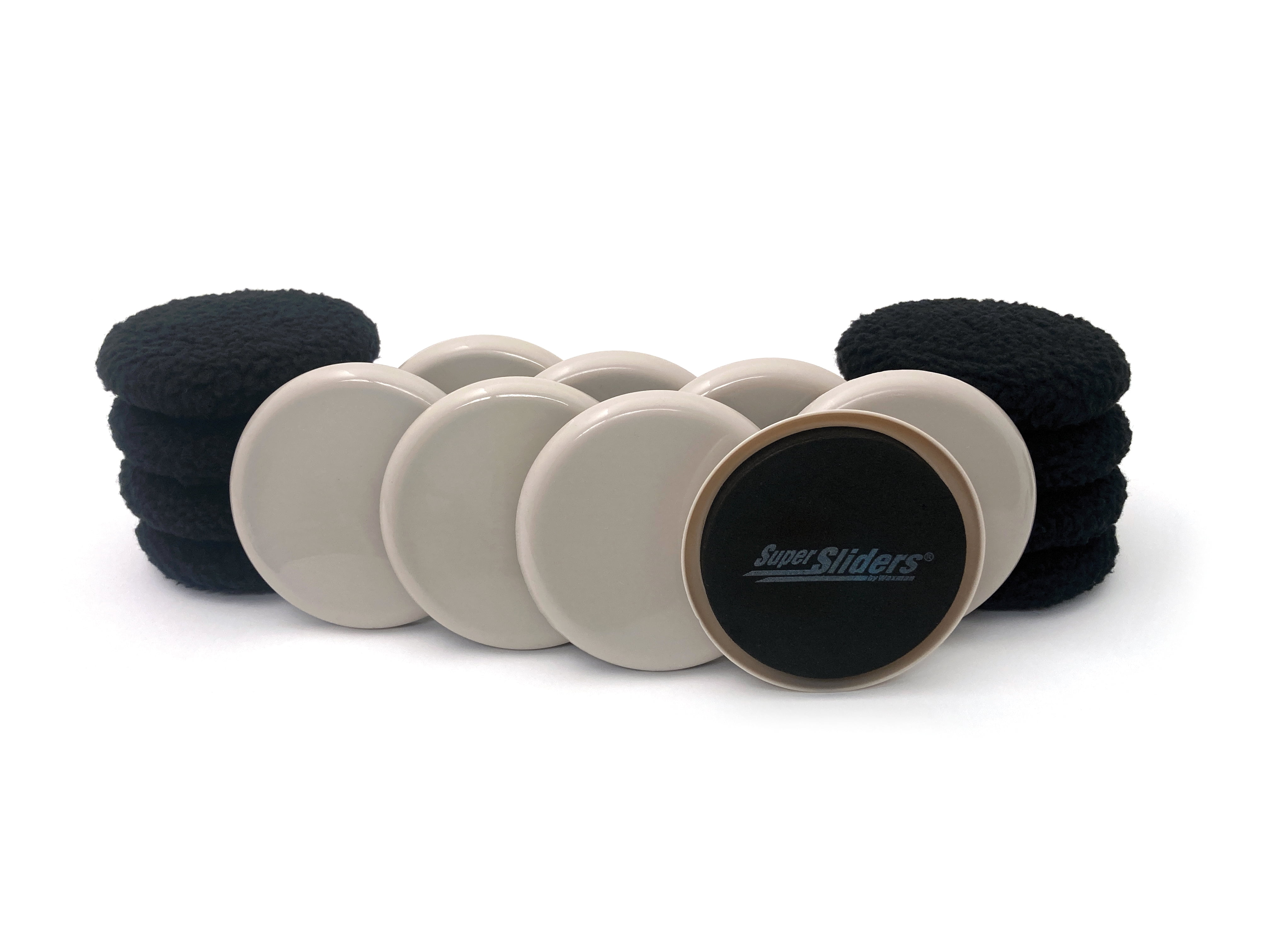 Super Sliders 3 1/2" &5" Reusable2-in-1 Sliders with Socks, Beige (8 Pk ...