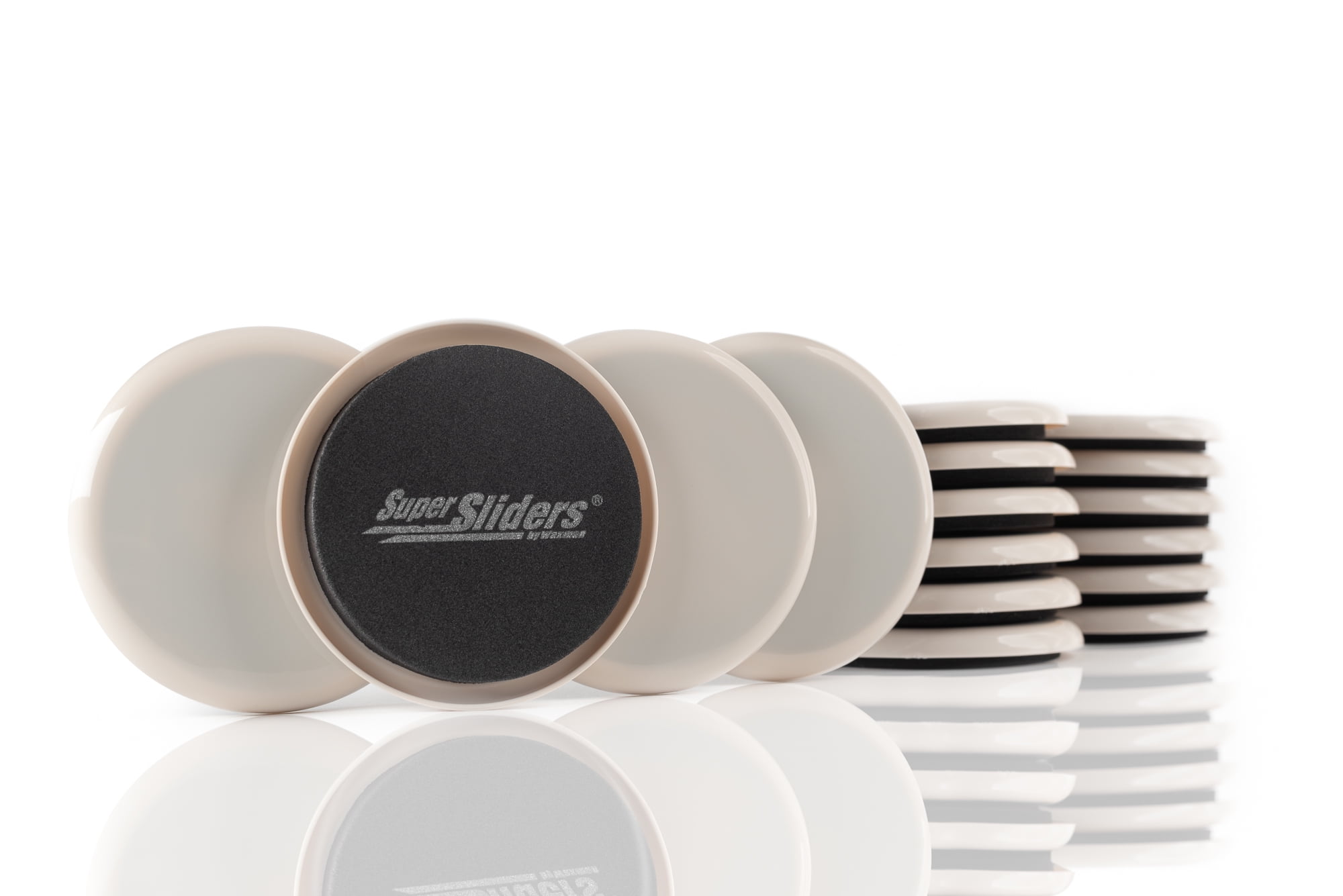 Super Sliders 3 1/2" Reusable Furniture Sliders, Carpet, Beige (16 Pk ...