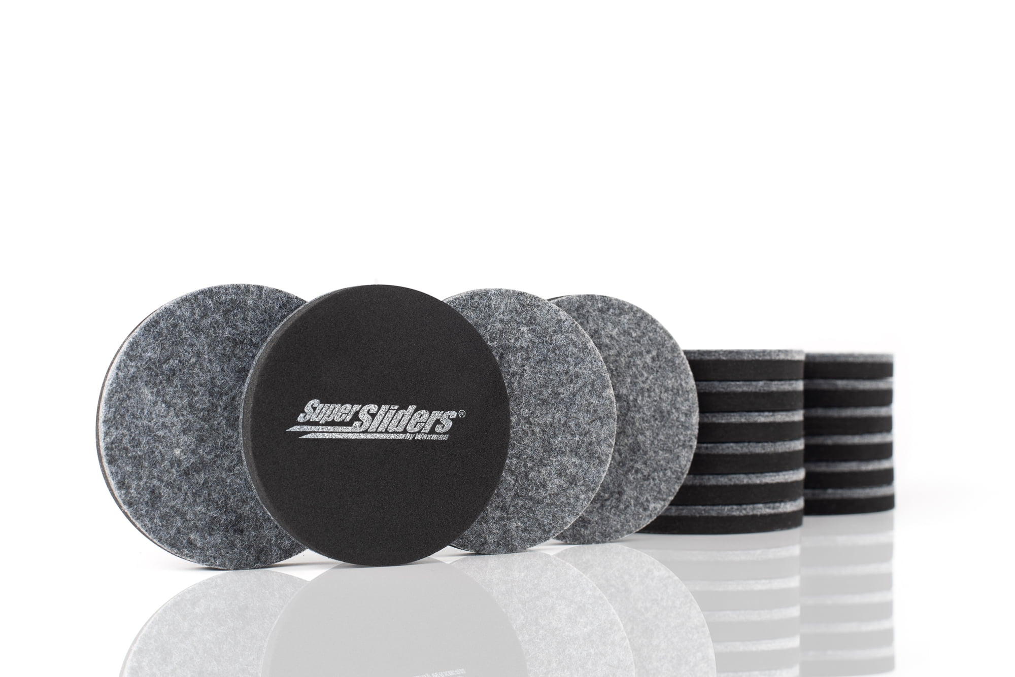 Super Sliders 3 1/2" Round Reusable Furniture Sliders or Movers for ...