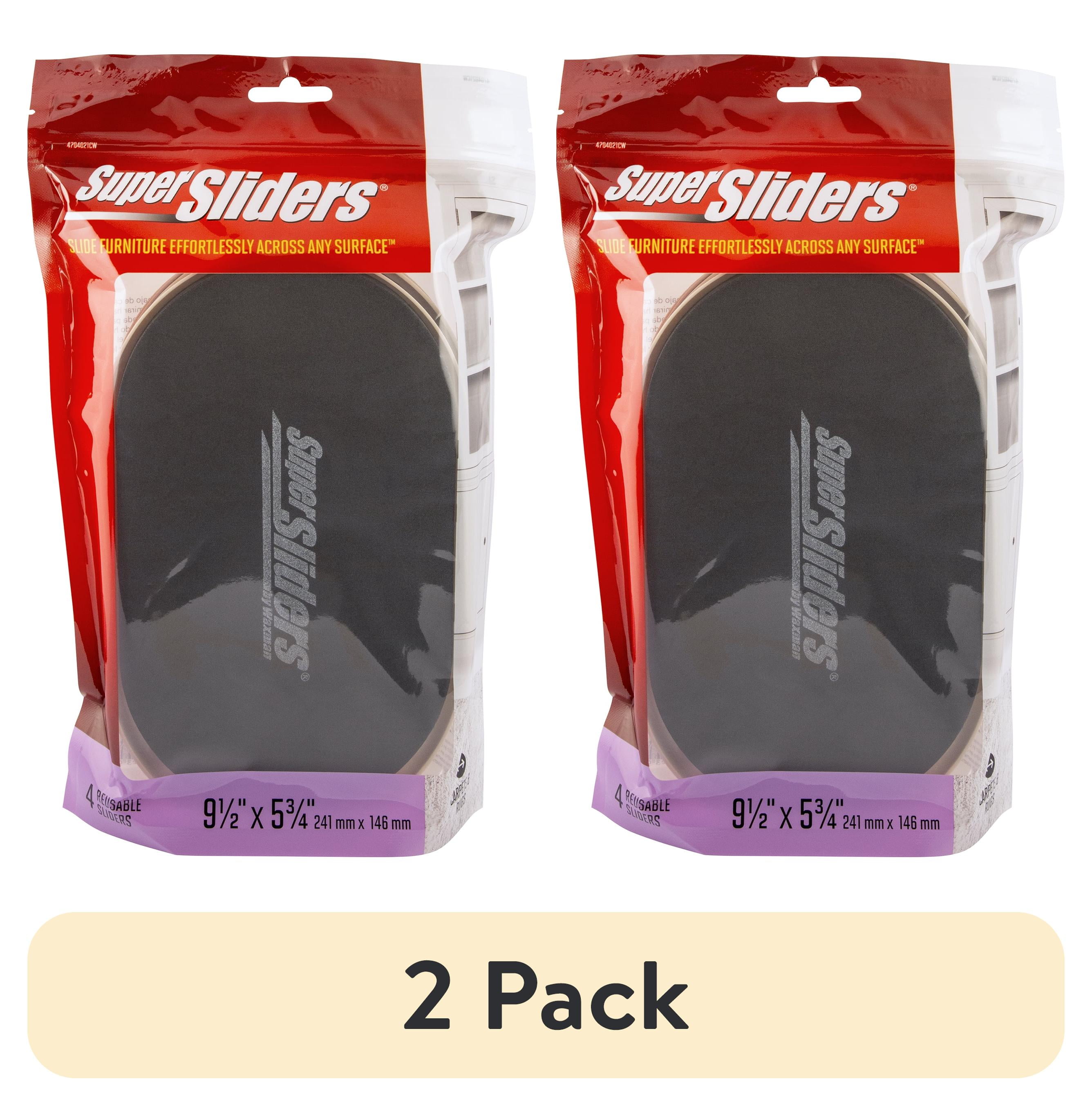 (2 pack) Super Sliders: 5 3/4 inch x 9 1/2 inch Oval Plastic Furniture ...