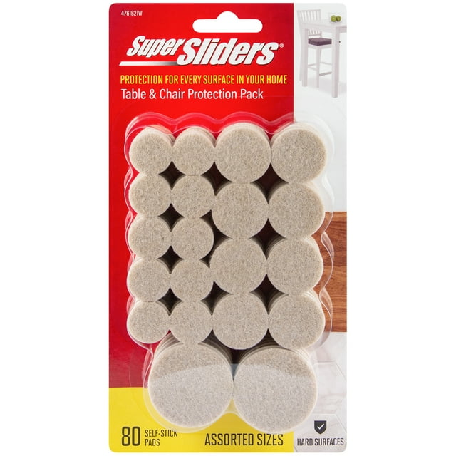 Super Sliders. Assorted sizes, Round Self Stick Felt Furniture Pads ...