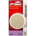 Super Sliders 3-1/2 inch Round Plastic Furniture Sliders Beige 4 Pack ...