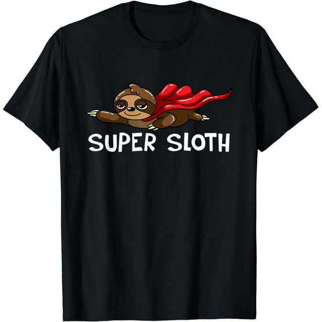 Super Sloth Gift Funny Superhero Costume T-Shirt - Walmart.com
