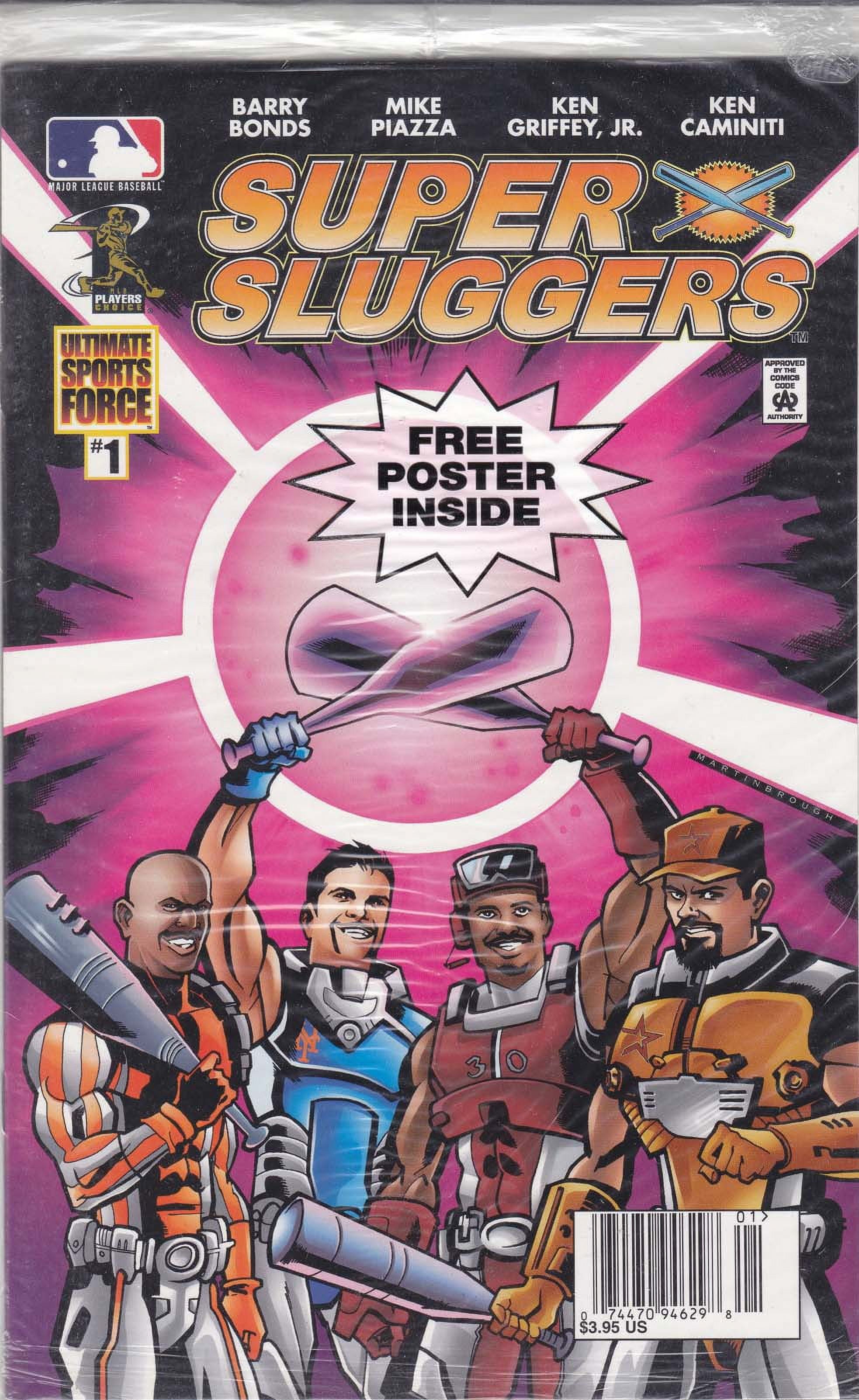 Super Sluggers #1 (with poster) VF ; Ultimate Sports Force Comic Book ...