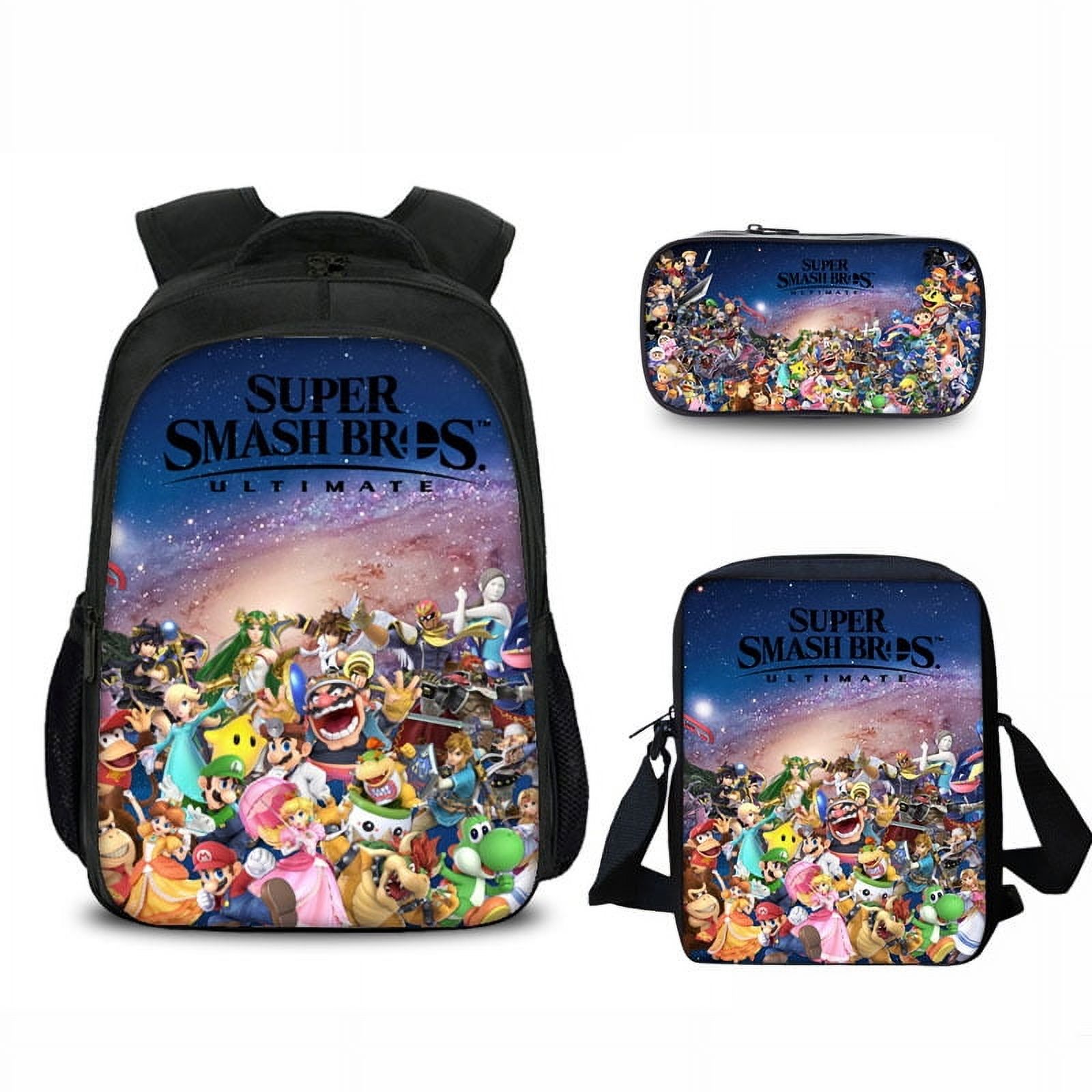 Super Smash Bros Anime Backpacks Sets, Cartoon Laptop Backpack with ...