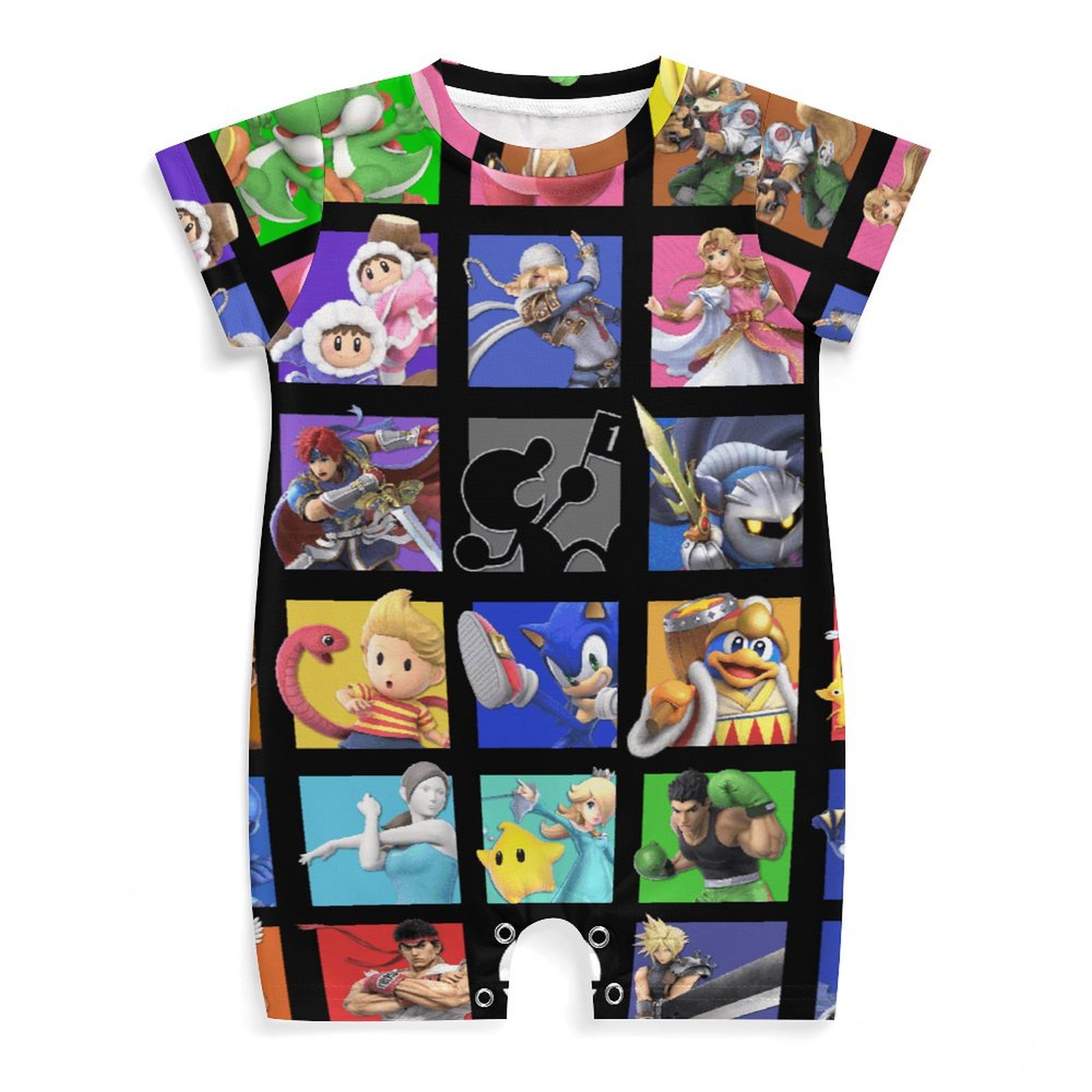 Super Smash Bros Baby Boy Girl Romper Short Sleeve Cotton Bodysuit ...