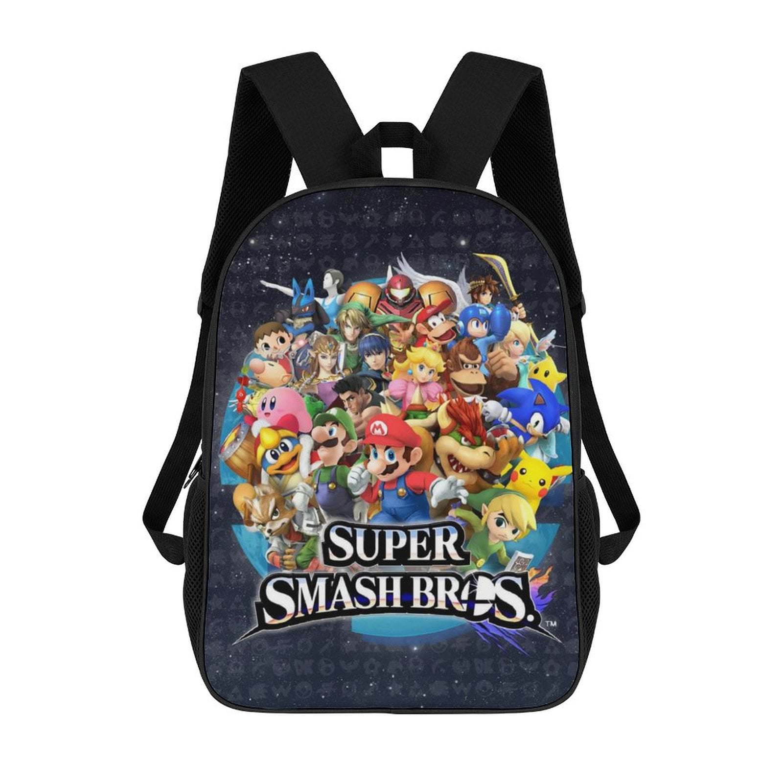 Super Smash Bros Backpack 17 Inch Bookbag Casual Daypack Travel ...