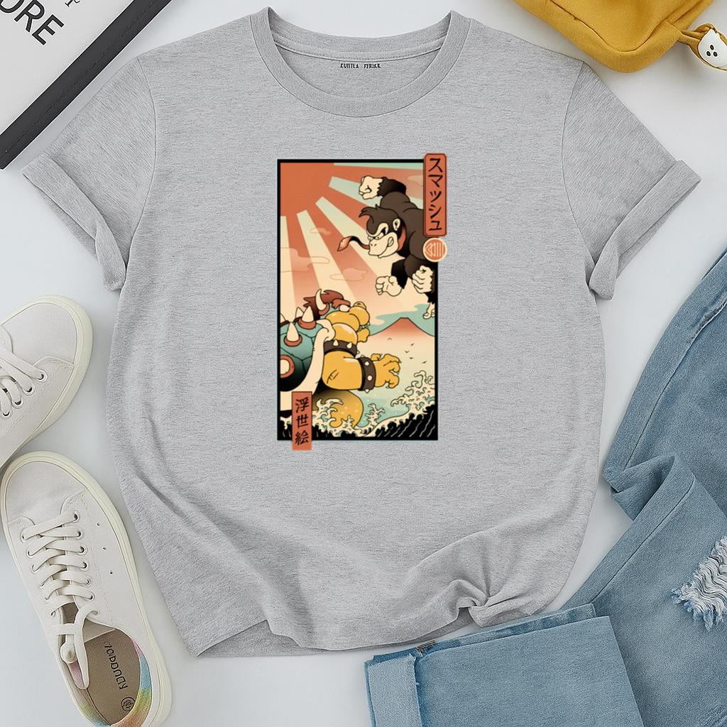Super Smash Bros Bowser Donkey Kong Gaming Character Fan Graphic Unisex T-shirt, for men & women ...