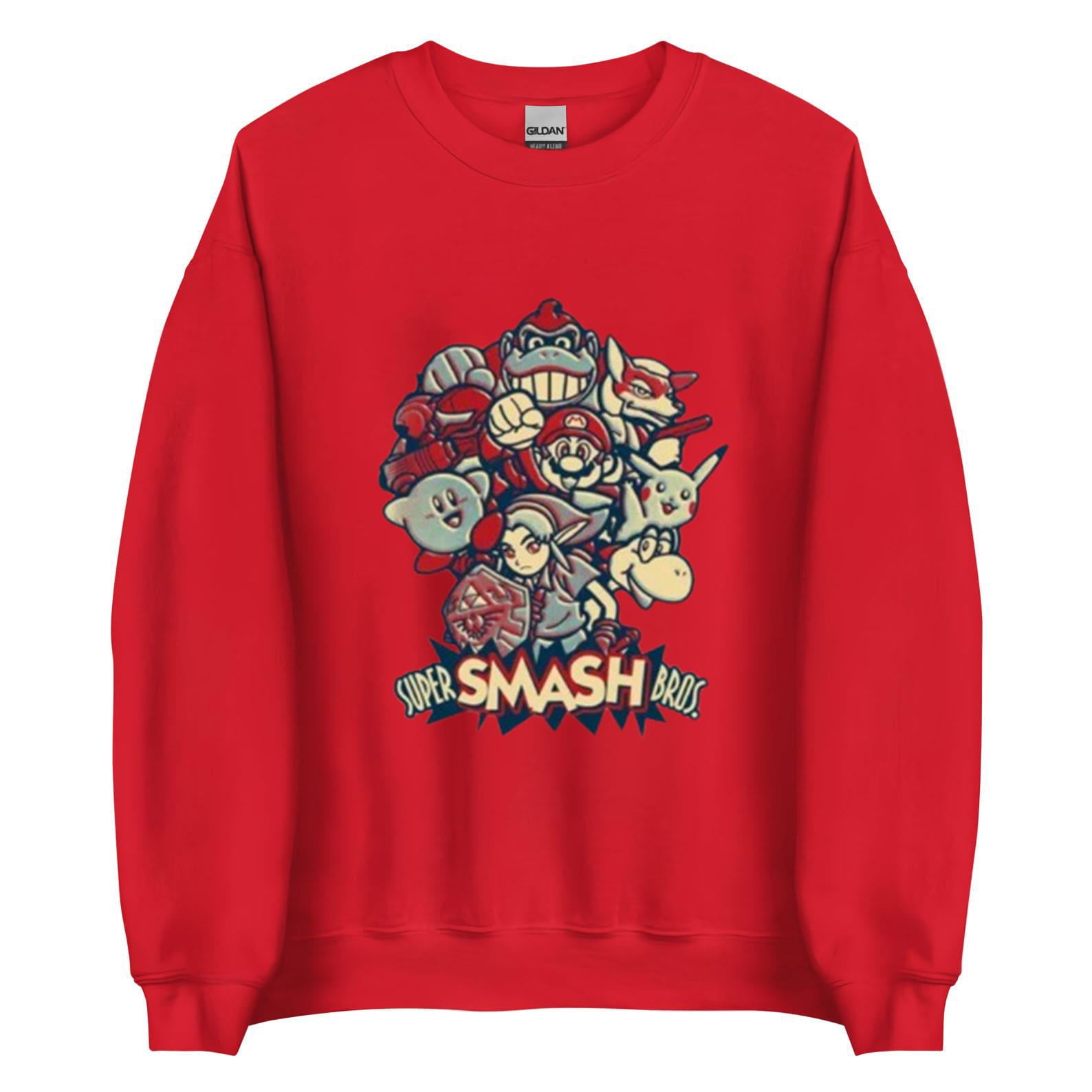Super Smash Bros Characters Pop Art Retro Video Game T Shirt - Walmart.com
