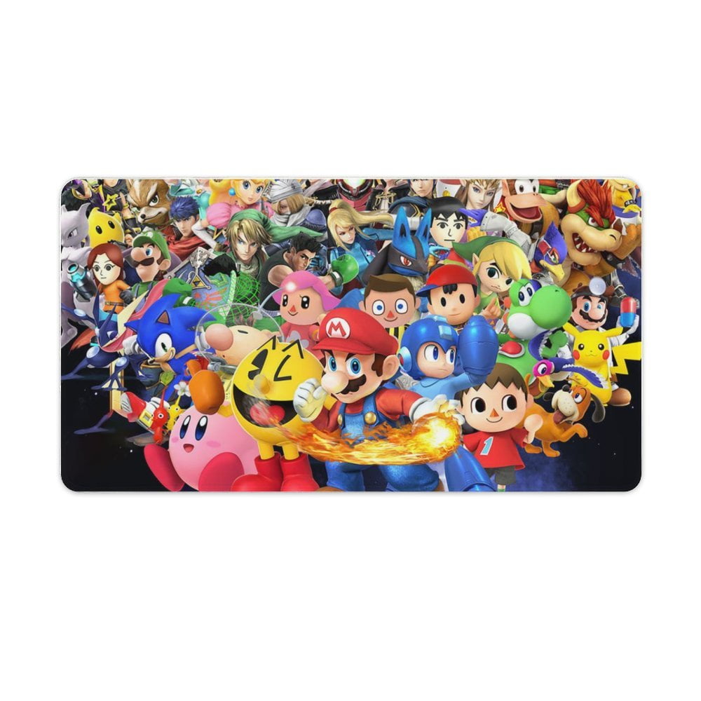 Super Smash Bros Desk Mat, Large Desk Pad Large Mouse Pad Desk ...