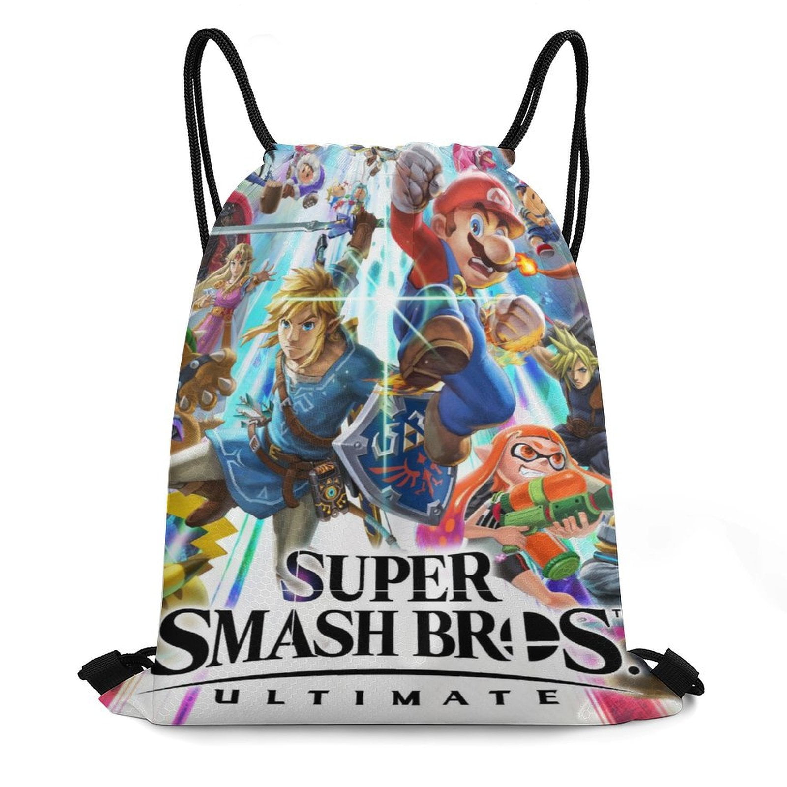 Super Smash Bros Drawstring Backpack Water Resistant String Bag ...