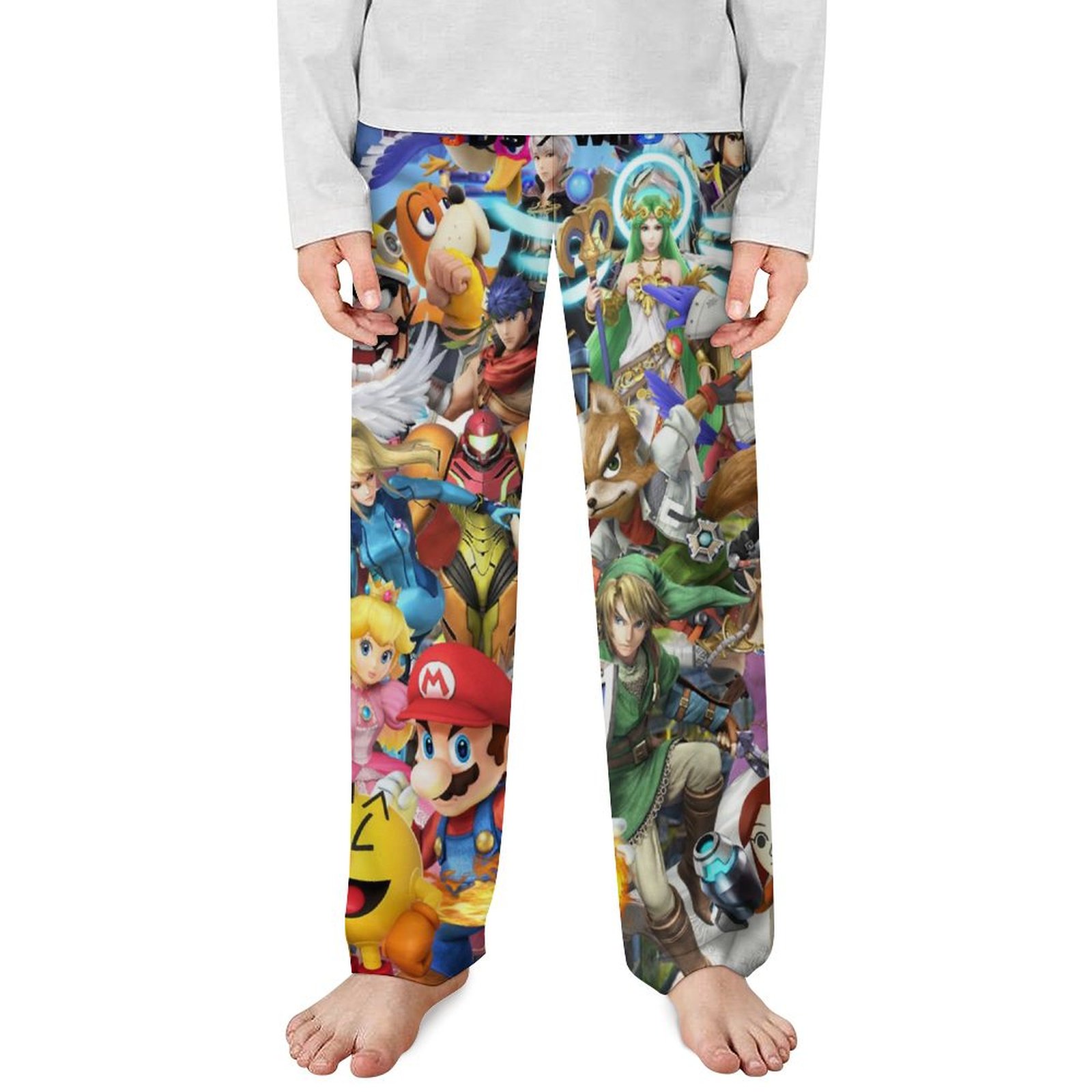 Super Smash Bros Kids Pajamas Pants Soft Elastic Waist PJ Bottoms Comfy ...