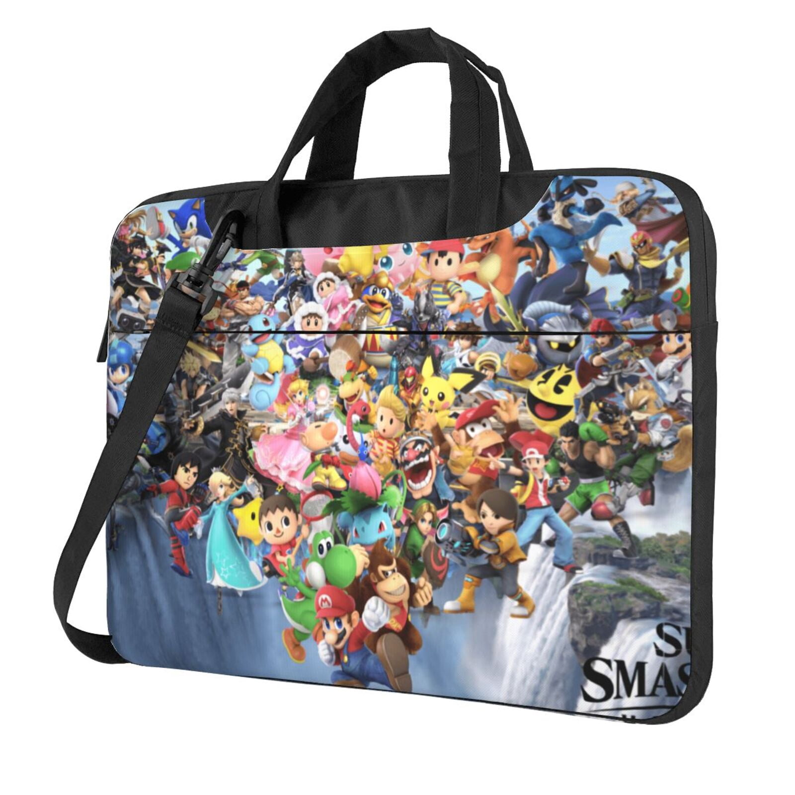 Super Smash Bros Laptop Bag, 14 inch Computer Bag Messenger Shoulder ...