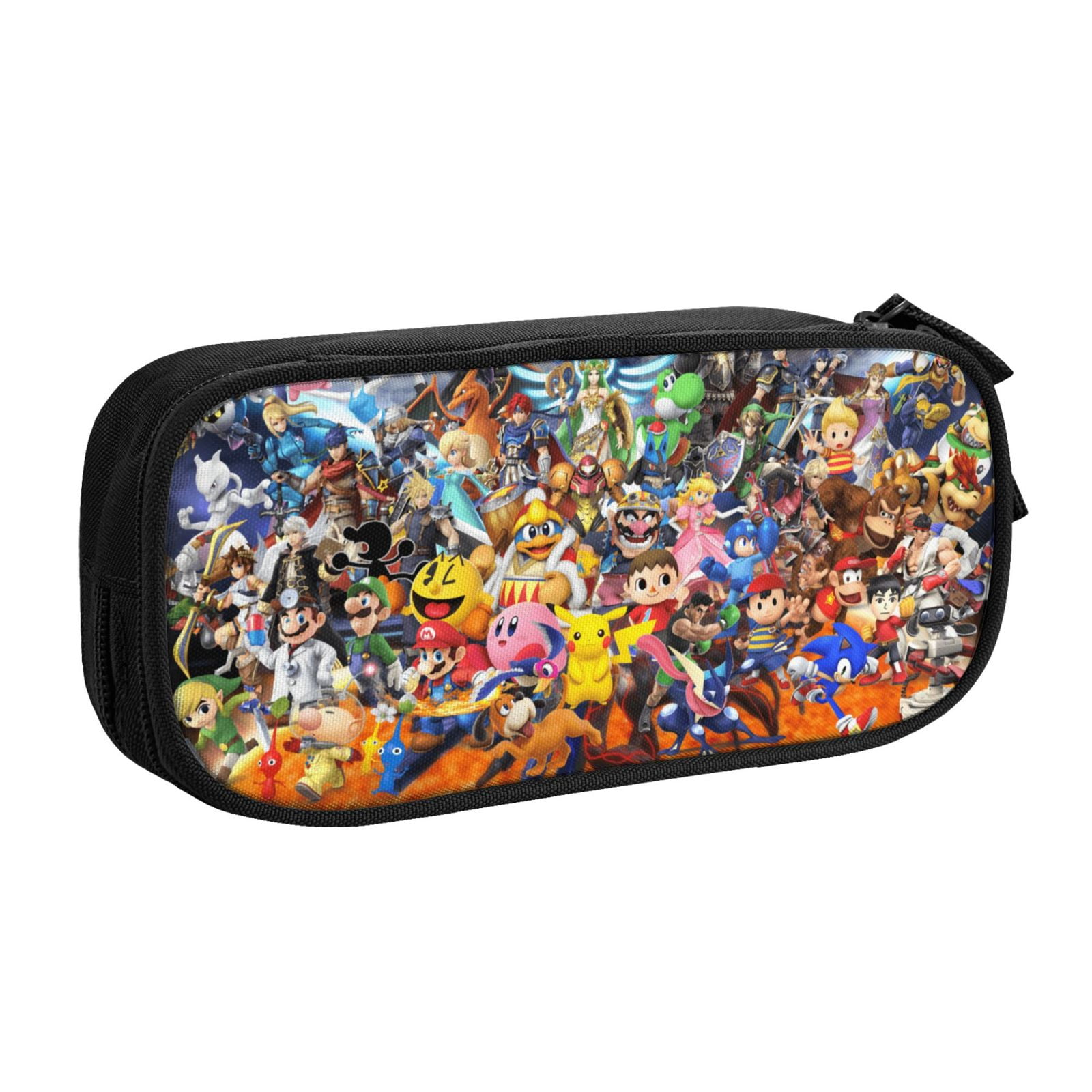 Super Smash Bros Pencil Case, Durable Pencil Pouch with Big Capacity ...