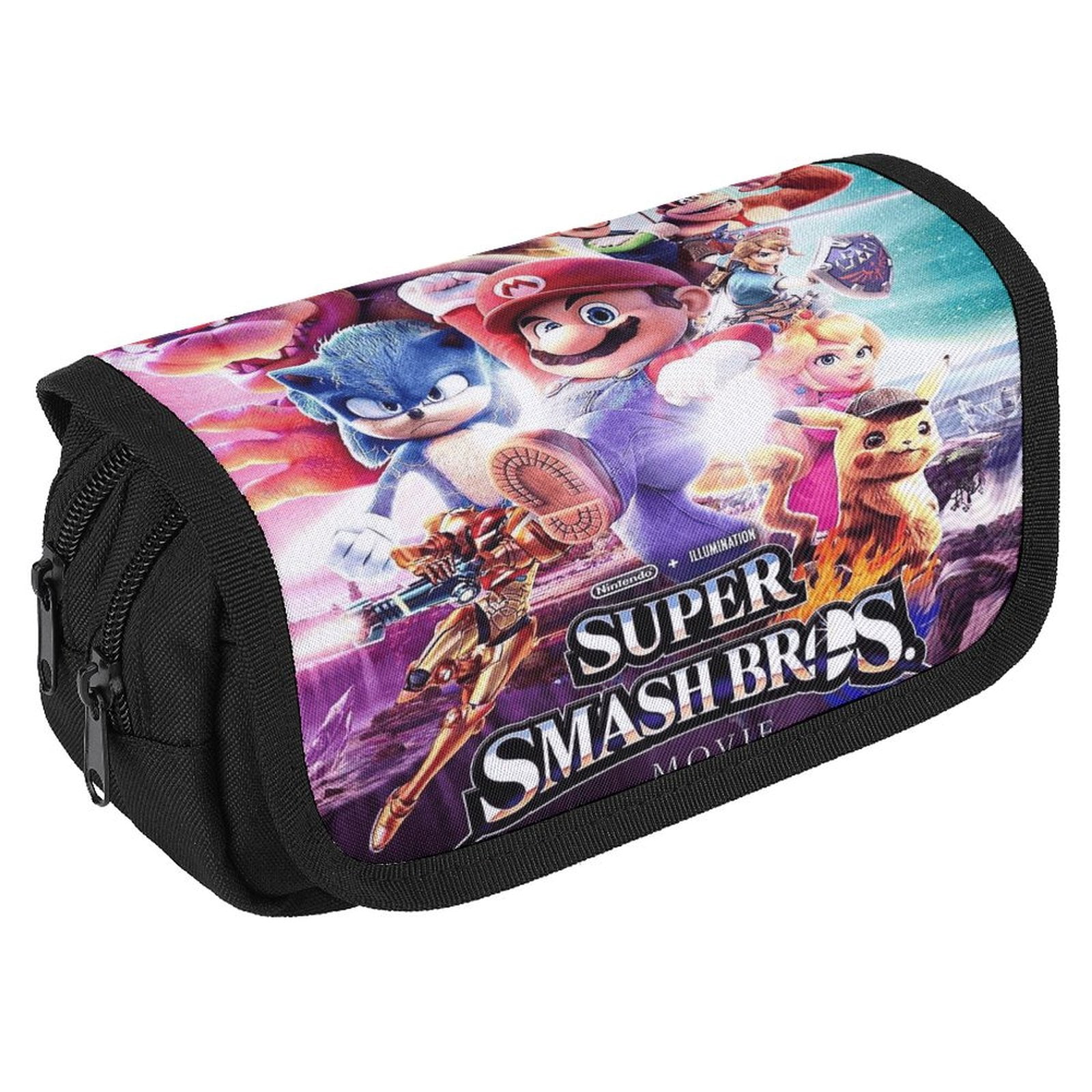 Super Smash Bros Large Pencil Case, Durable Pencil Pouch with Big ...