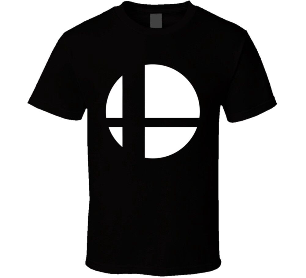 Super Smash Bros Logo White Gaming Video Game T Shirt - Walmart.com