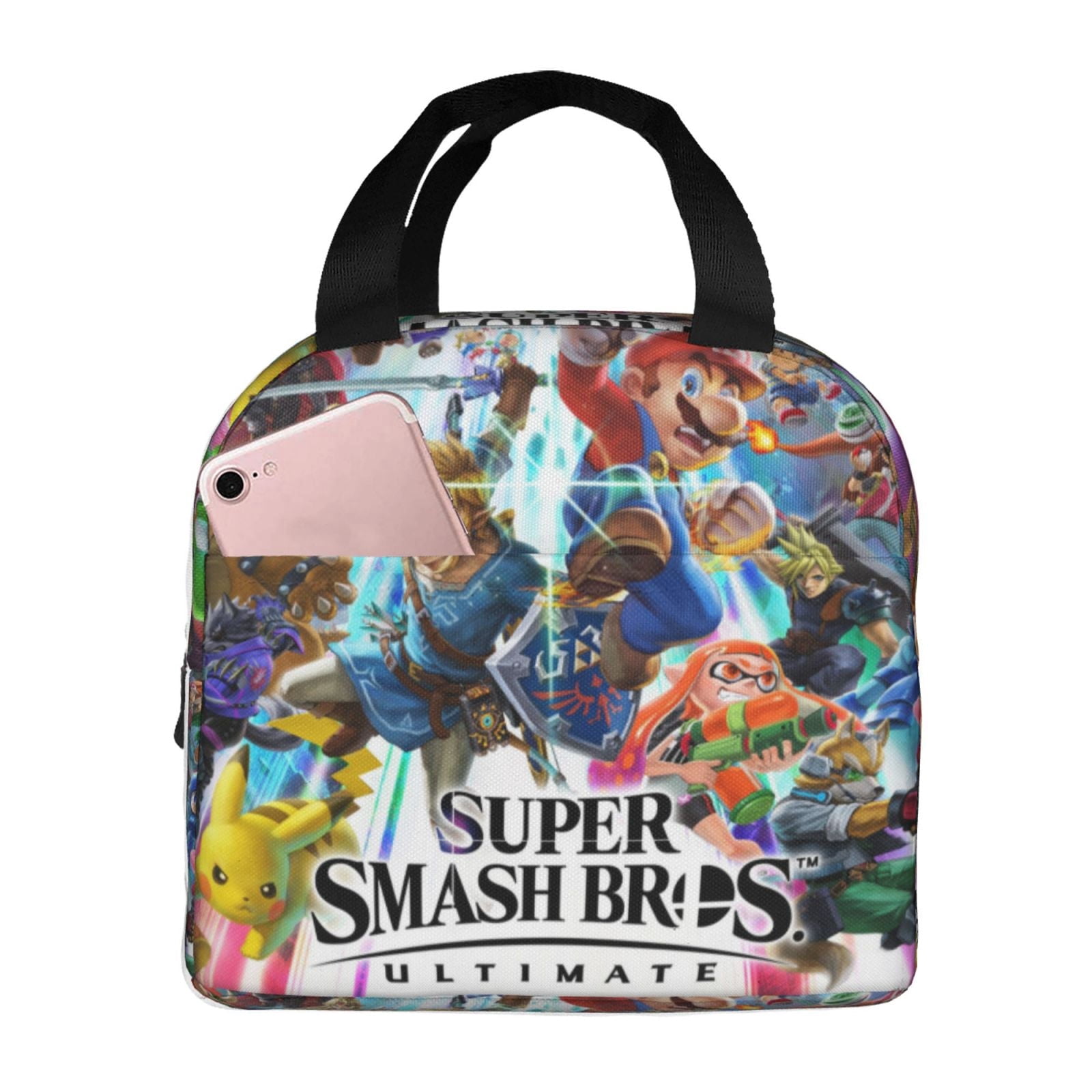 Super Smash Bros Lunch Bag, Insulated Lunch Bag for Women Men Lunch Box ...