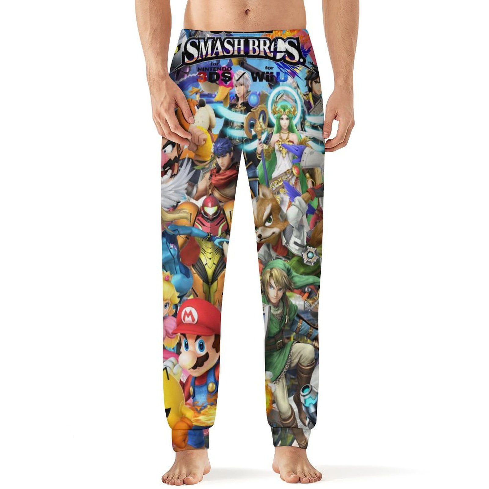 Super Smash Bros Men's Pajama Pants Soft Sleepwear Loung Pants for Men Pj Bottoms with Pockets ...