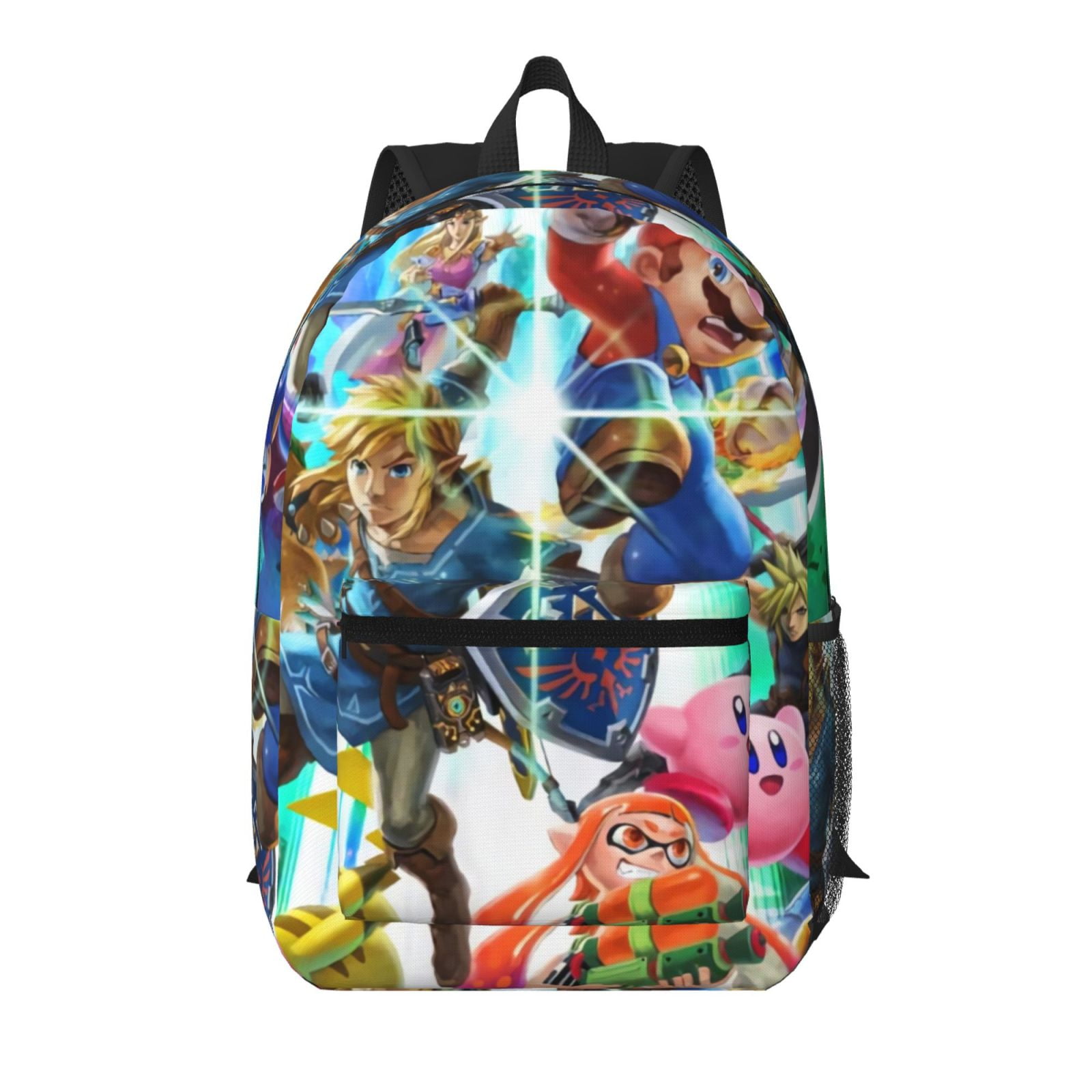 Super Smash Bros Ultimate Backpack, 17 "Backpack with Pockets ...