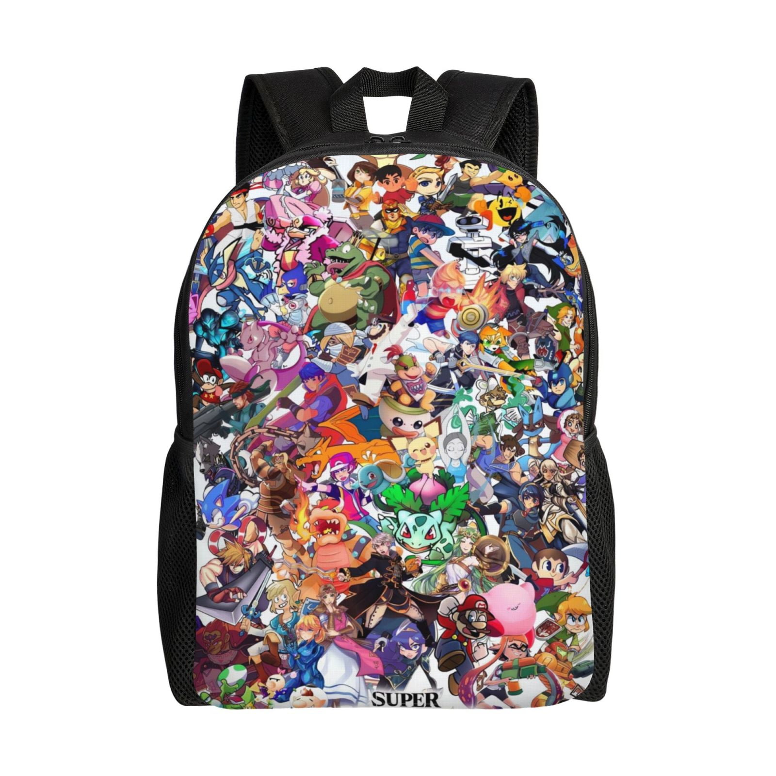 Super Smash Bros. Ultimate Backpacks For Men Women Book Bag Travel ...