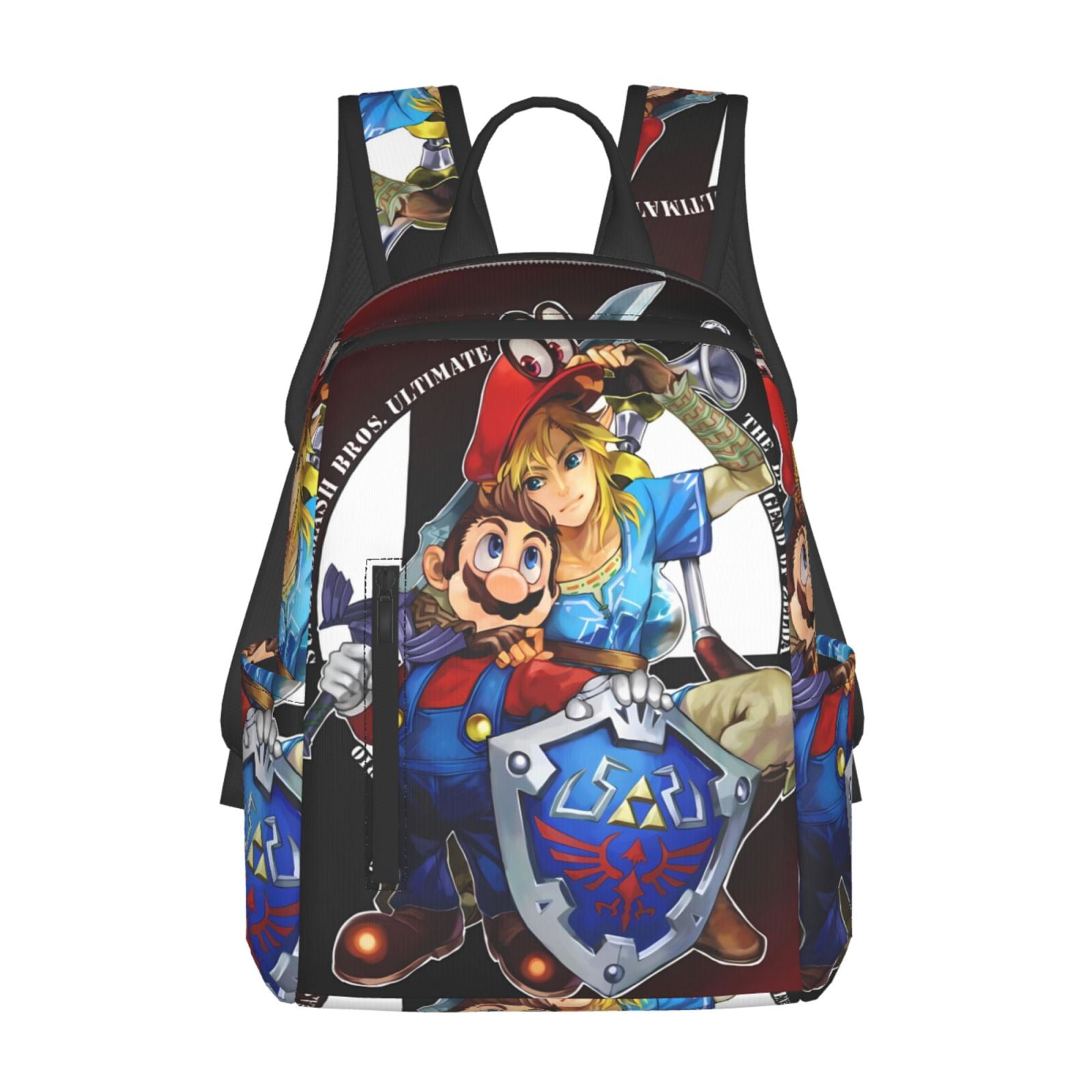 Super Smash Bros. Ultimate Backpacks Large Capacity Travel Backpack Book Bag Laptop Bag ...