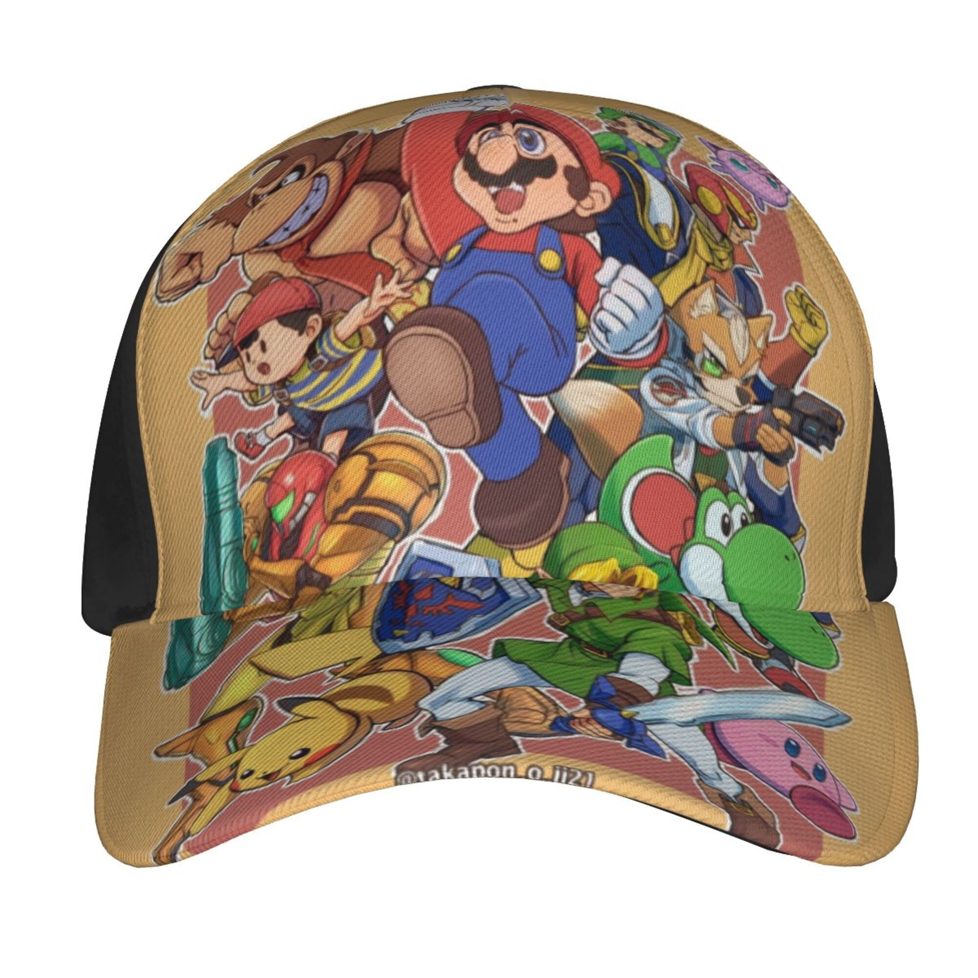 Super Smash Bros Ultimate Baseball Hat Hip Hop Caps Sun Hat Outdoor ...