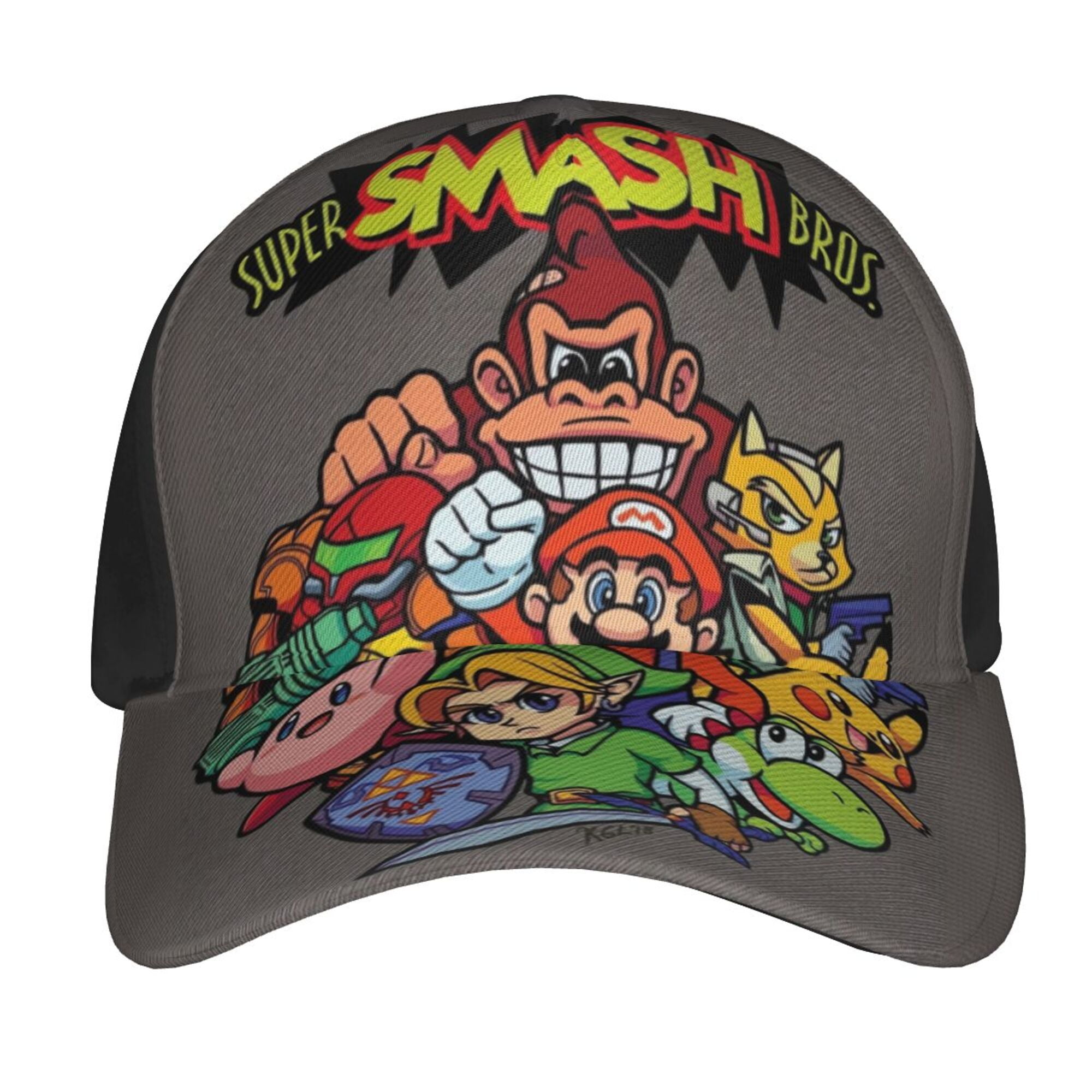 Super Smash Bros Ultimate Baseball Hat Hip Hop Caps Sun Hat Outdoor ...