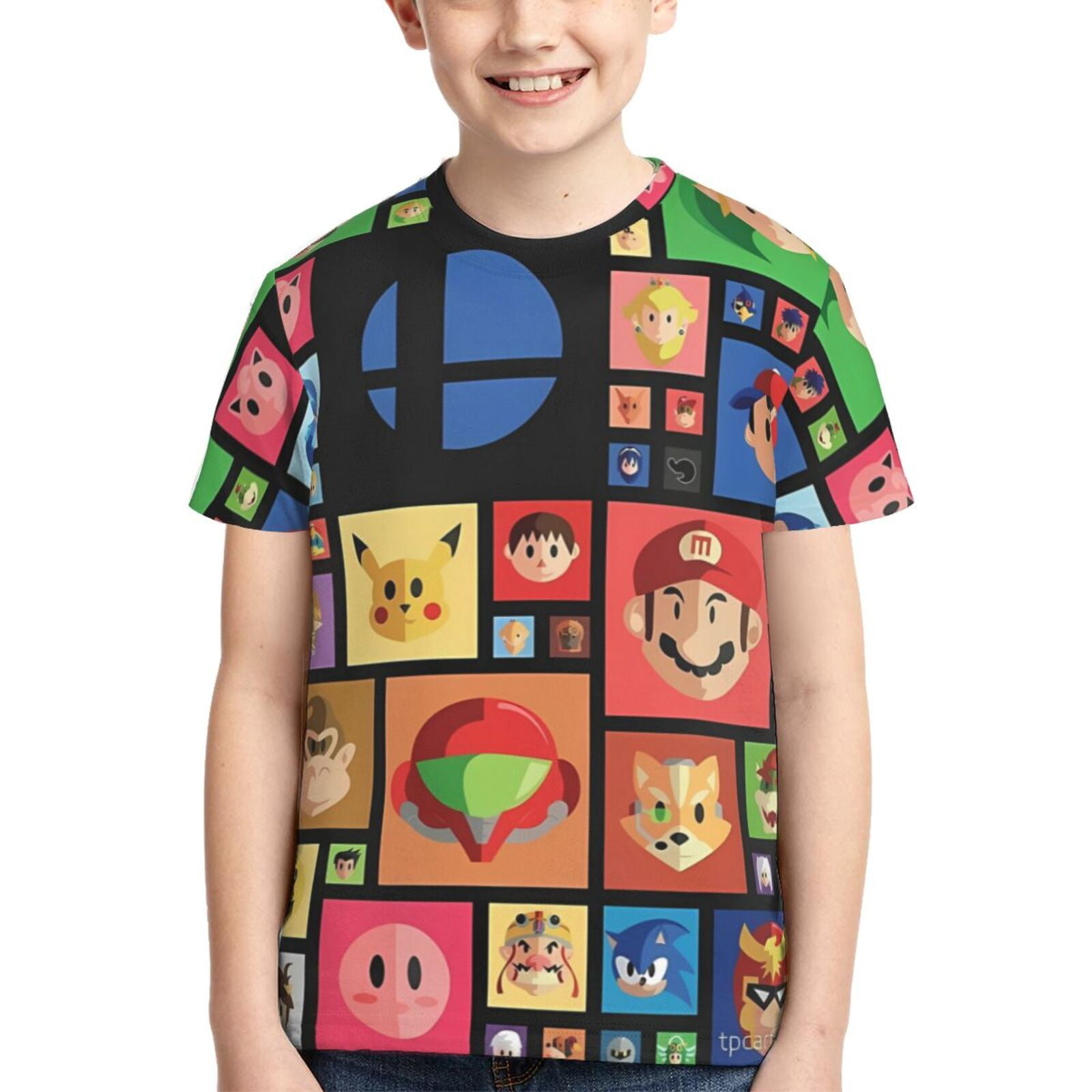 Super Smash Bros. Ultimate Boys Girls T Shirt Kids Short Sleeve ...